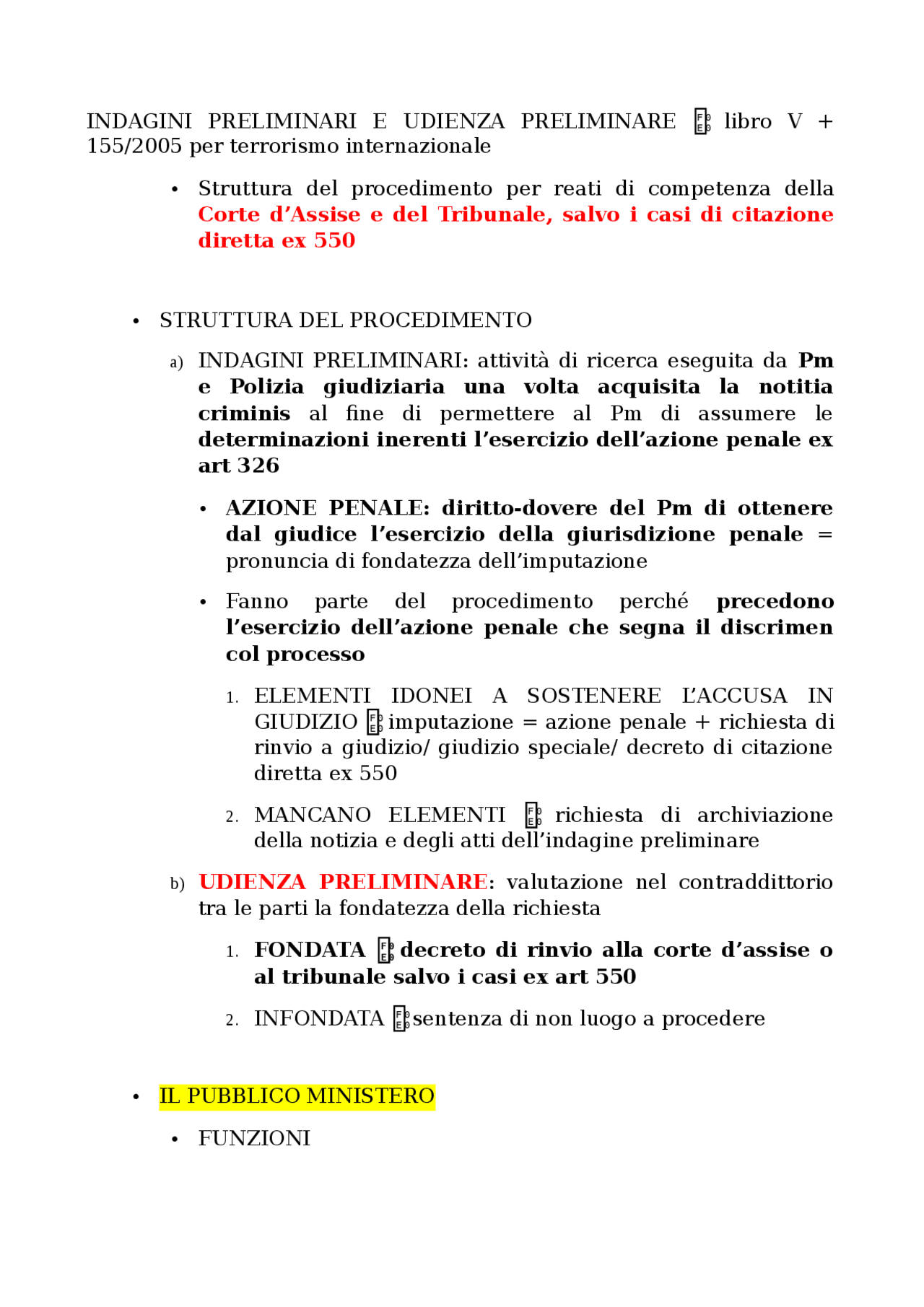 Indagini Preliminari E Udienza Preliminare Docsity