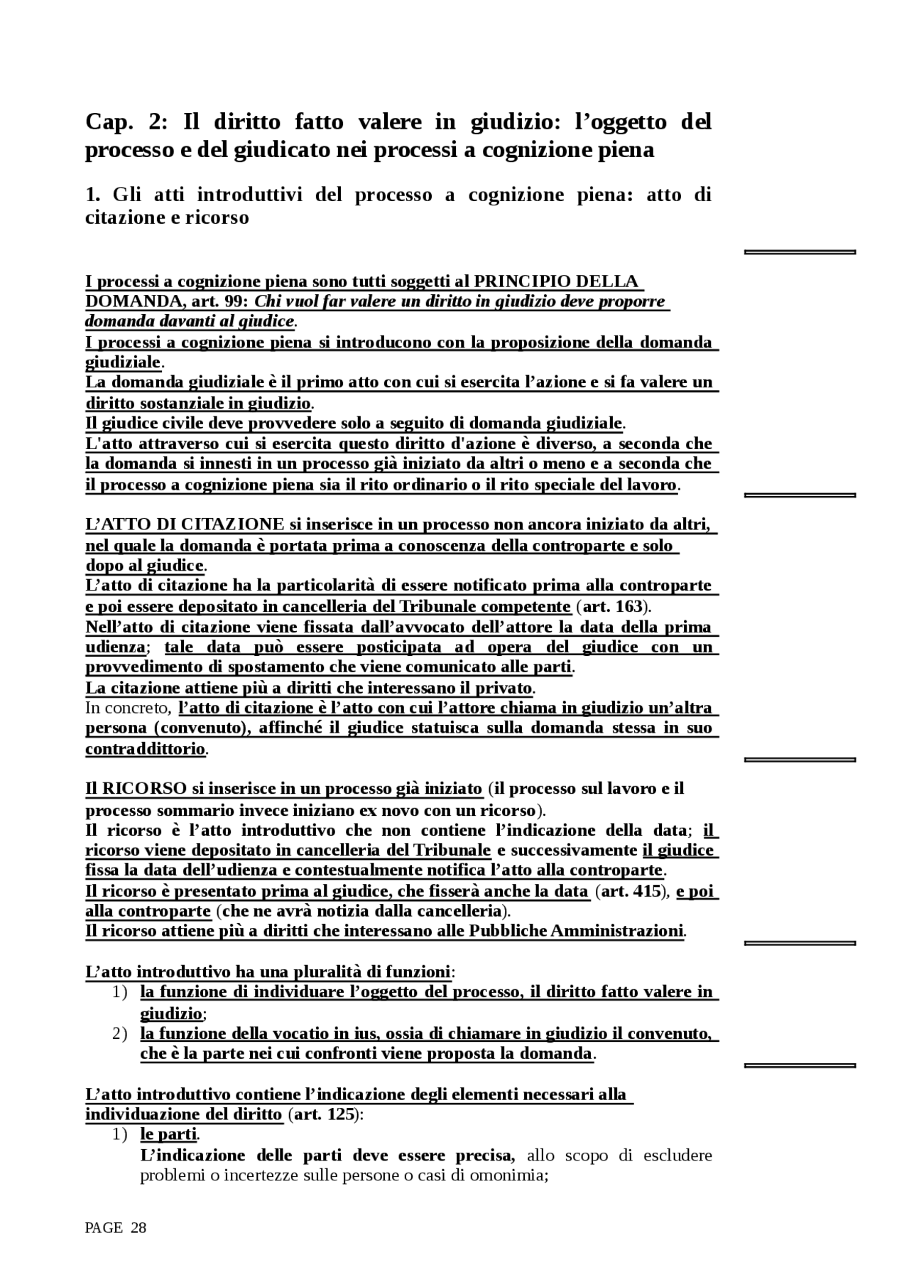 Parte Di Processuale Civile Docsity