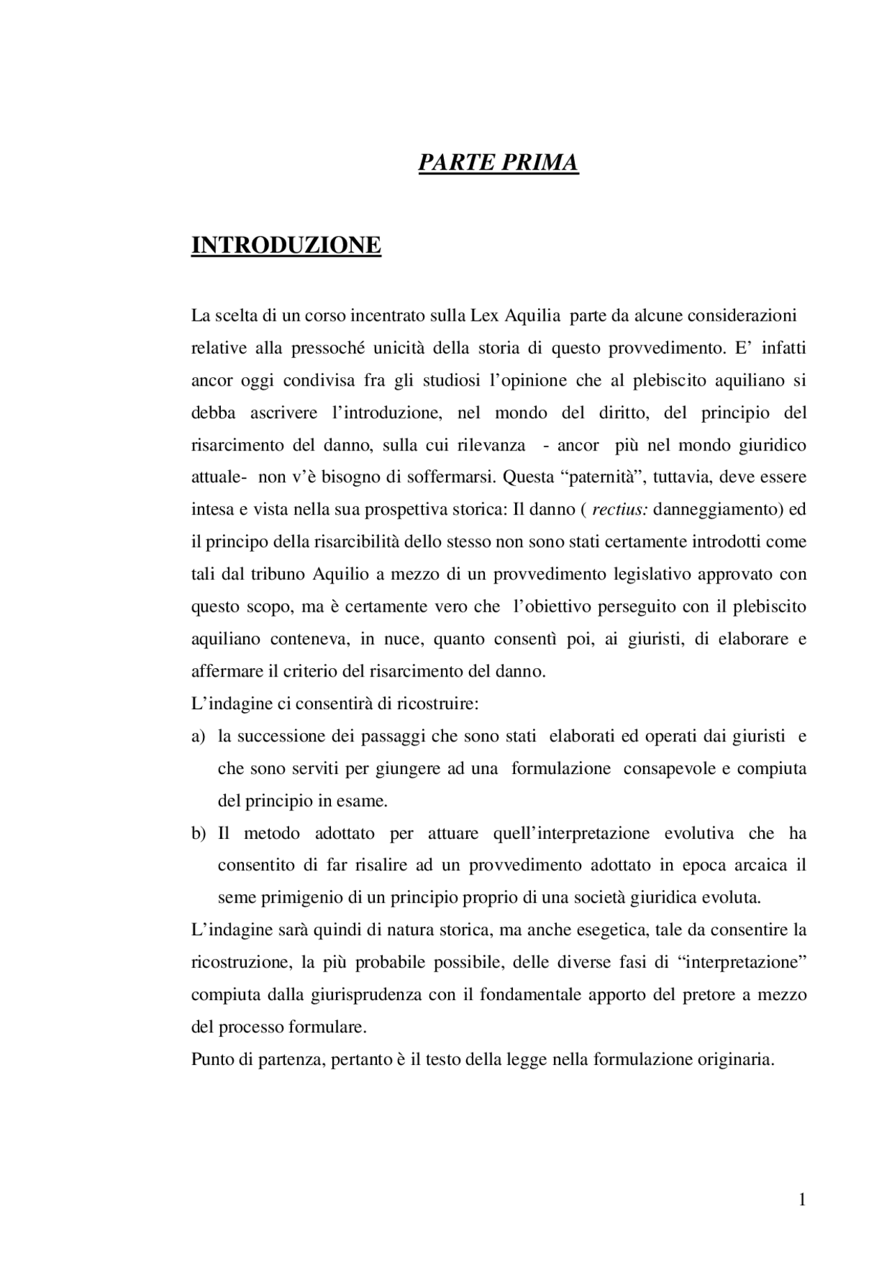 Lex aquilia - Docsity