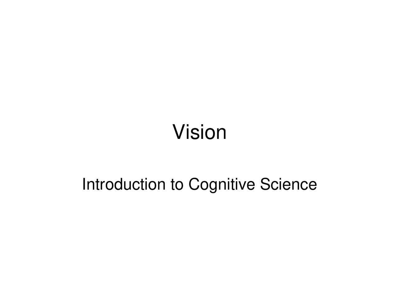 The Myth of Perfect Perception, Integration, Object Perception | COGS ...