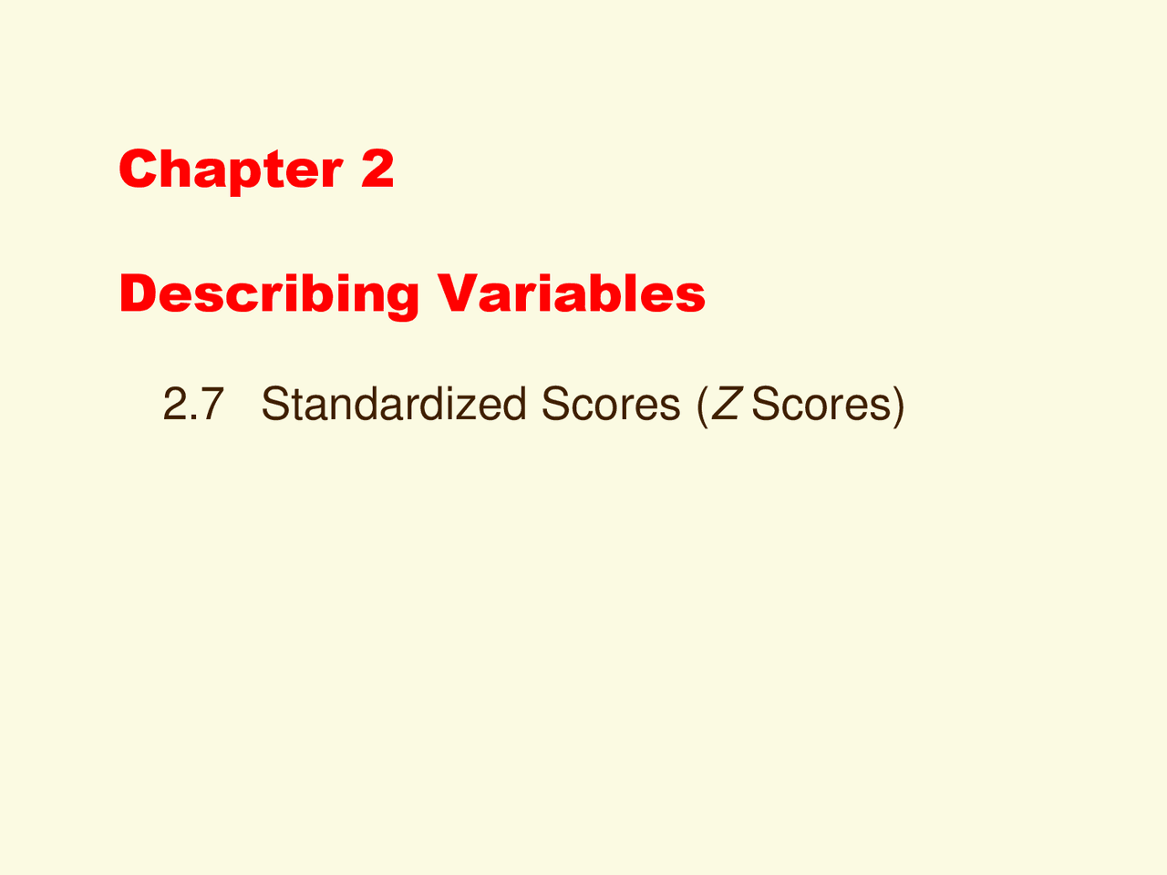 Basic Social Statistics Lecture02d Sociology Docsity