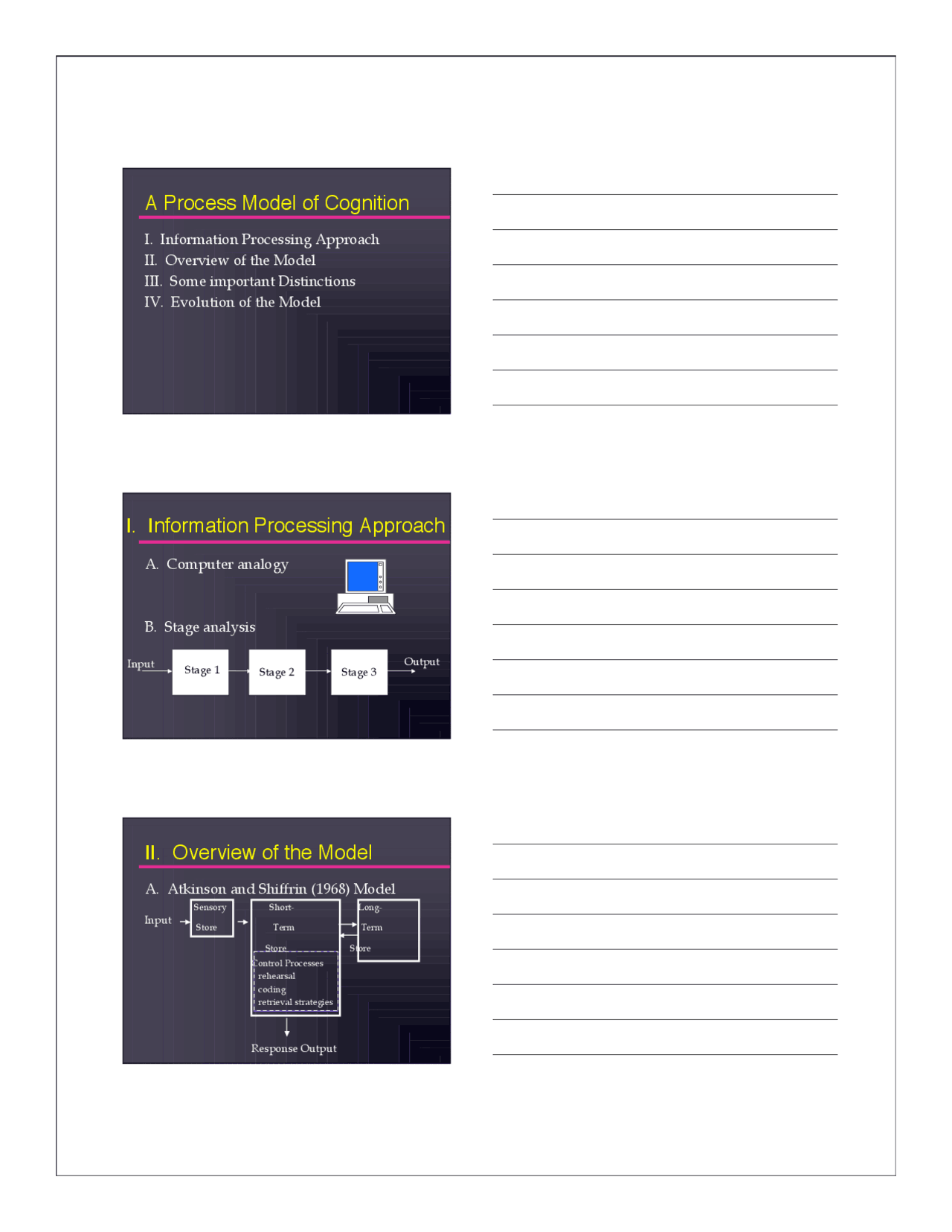 Cognitive Sociology Processmodel Lecture Slides Sociology Docsity