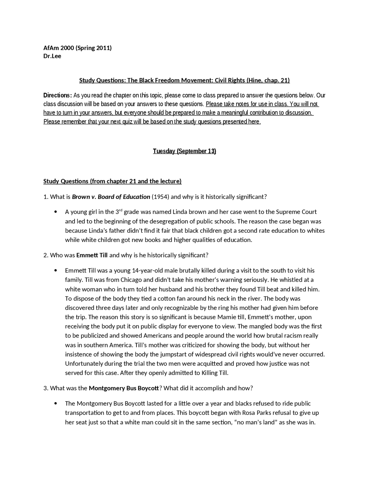 The Black Freedom Movement - Introduction to African American Studies ...