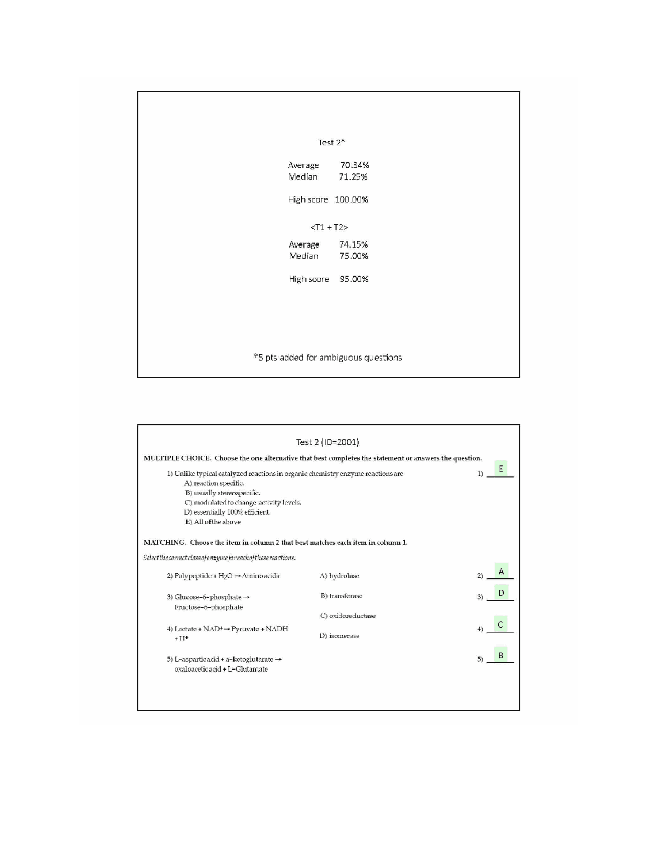 Questions For Exam 2 Introductory Biochemistry And Molecular Biology