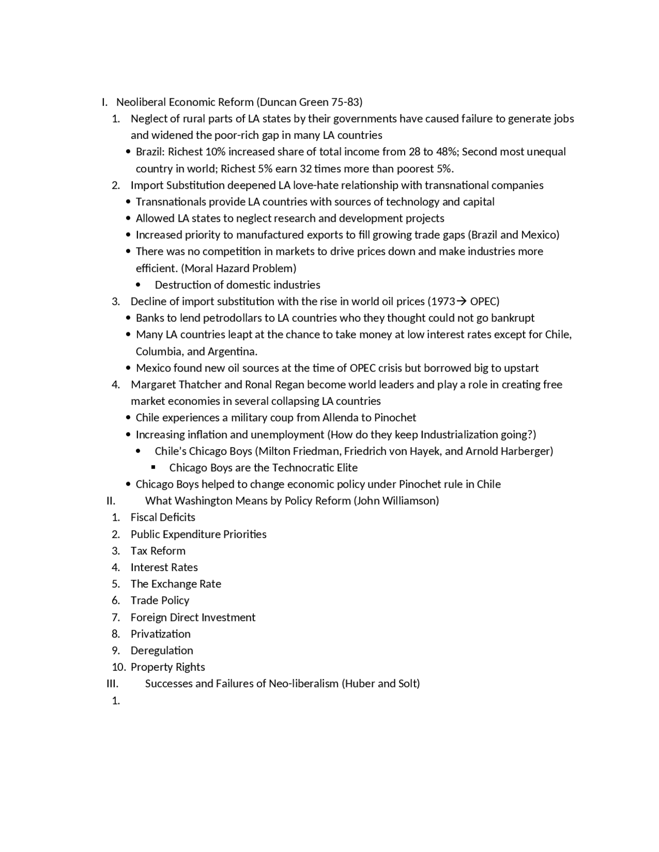 Poli 238 Reading Notes - Contemporary Latin American Politics | POLI ...