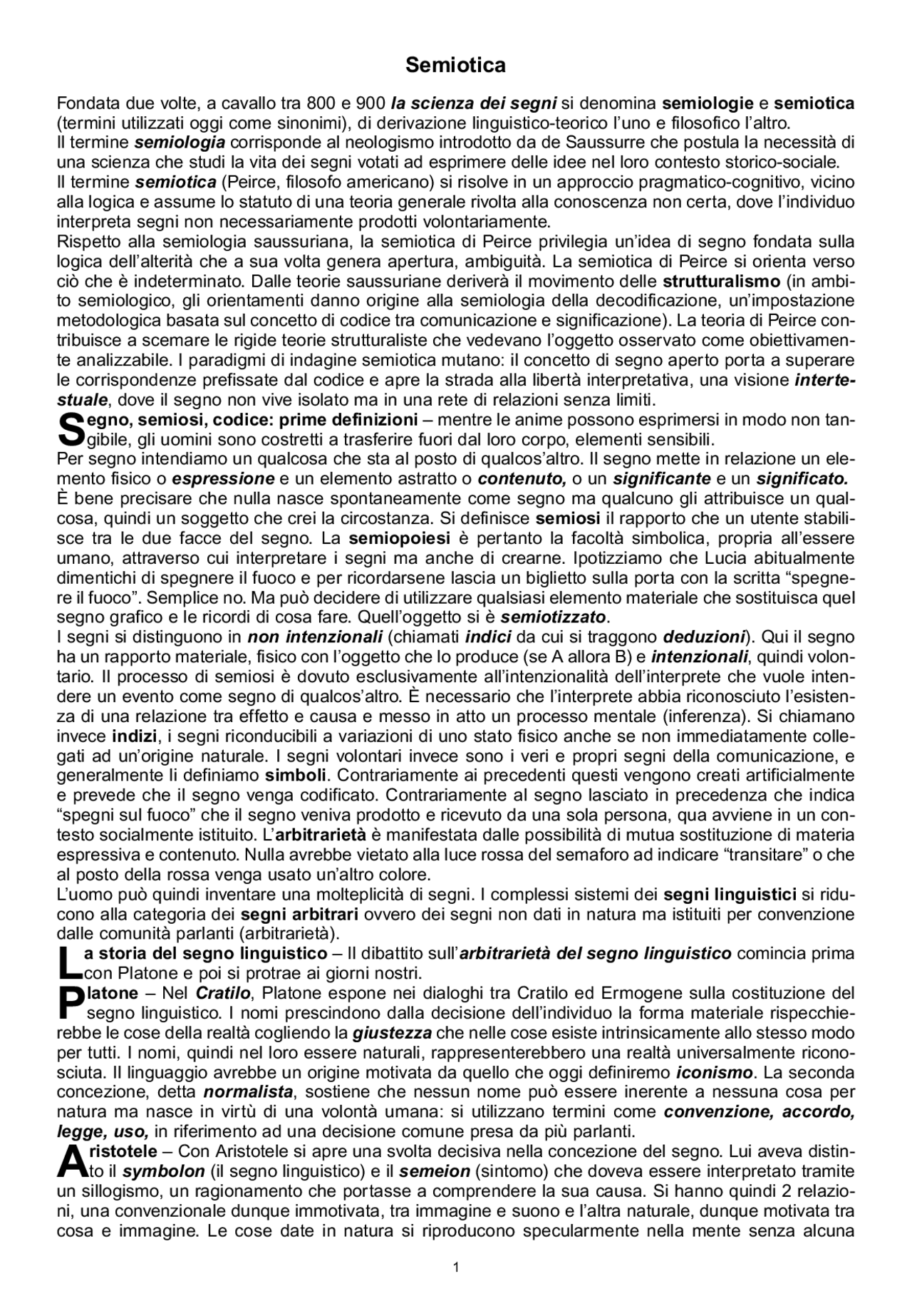 Semiotica E Comunicazione Docsity