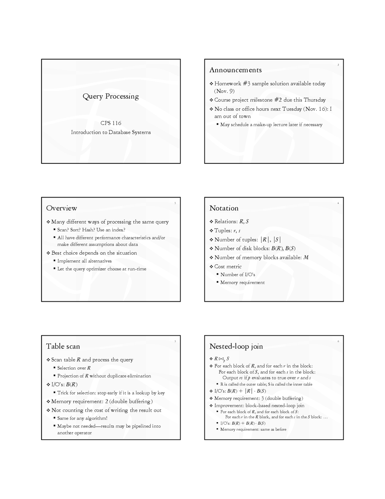 Introduction To Database Systems Lecture 21 Slides Computer Science