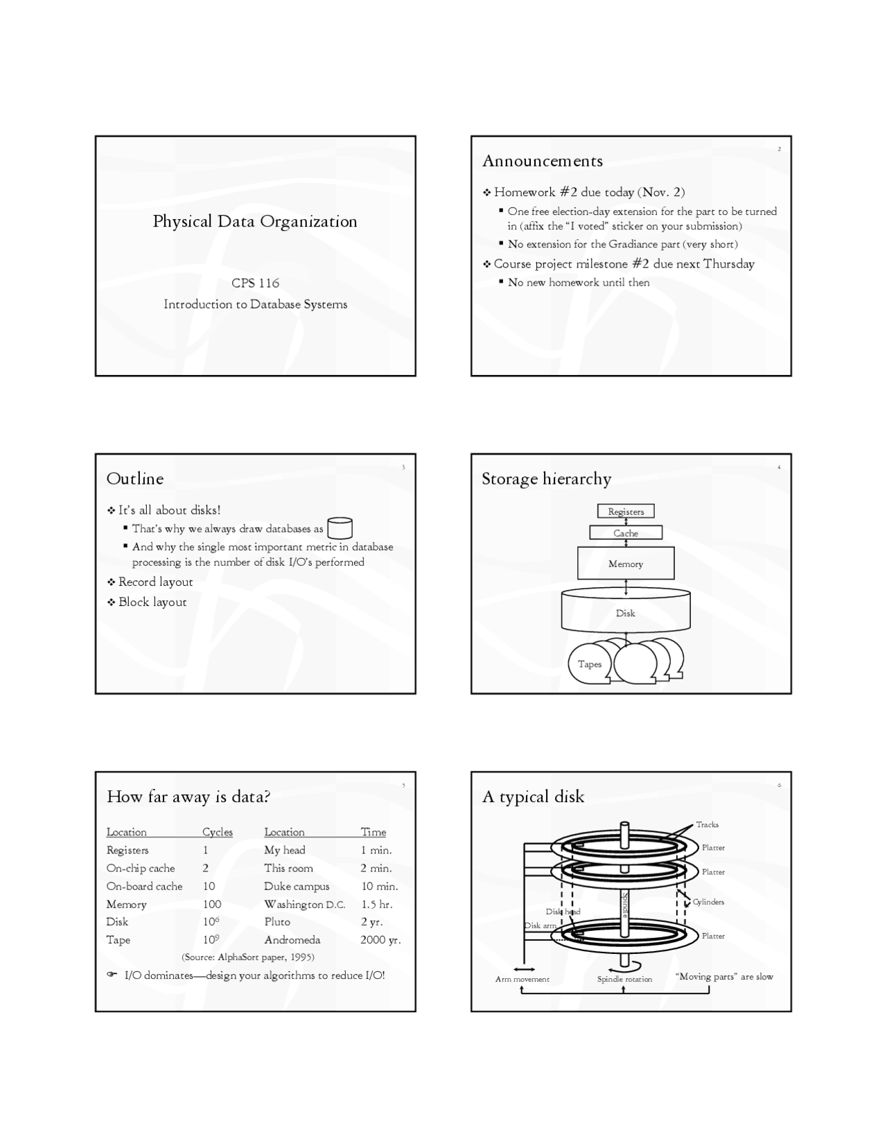 Introduction To Database Systems Lecture 19 Slides Computer Science