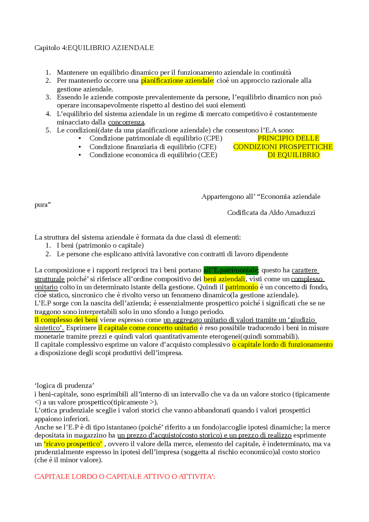 Economia Riassunti Cap 4 Docsity