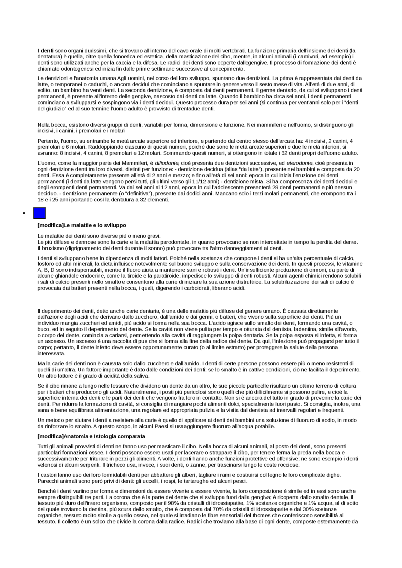 Appunti Di Odontoiatria Denti Docsity
