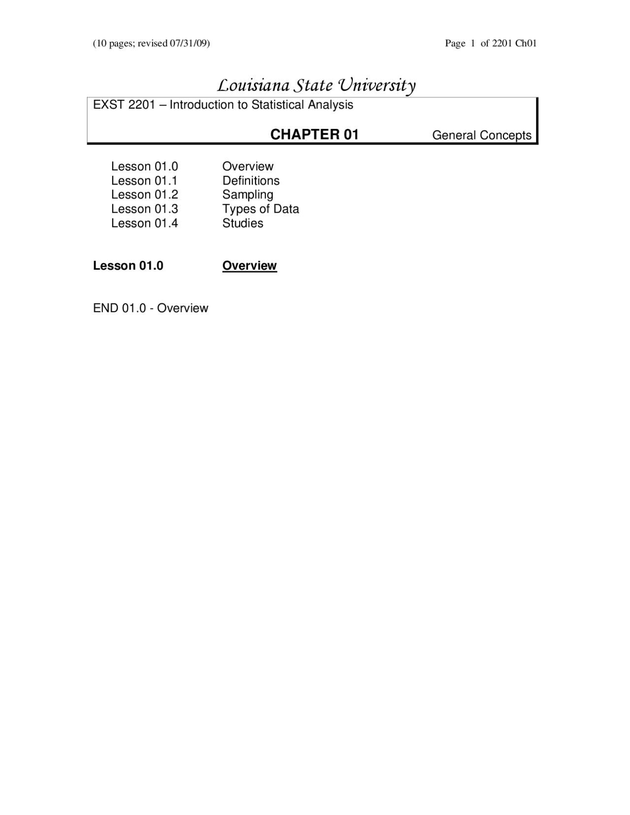 Notes On Sampling Types Of Data Statistical Analysis Exst 2201
