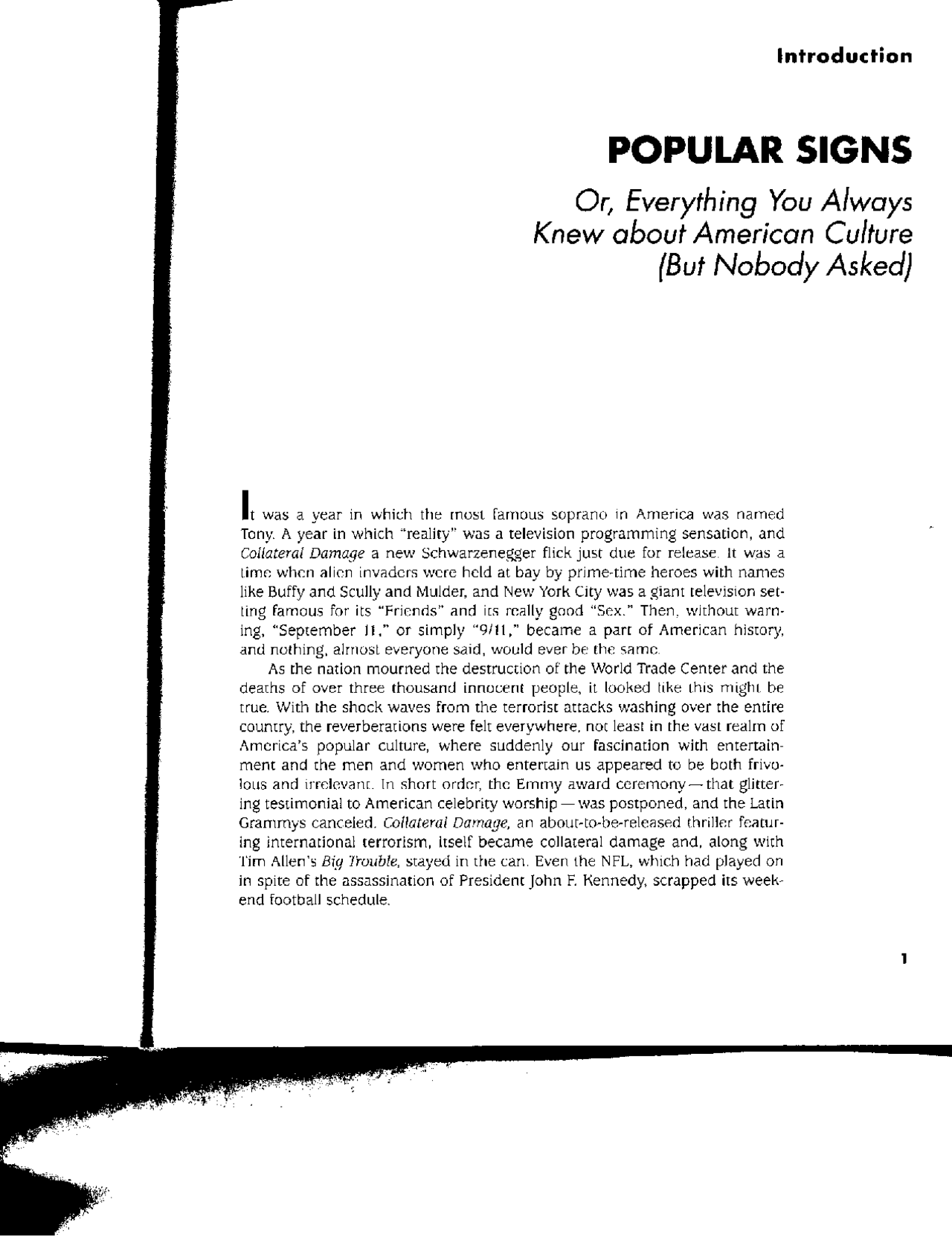 Introduction to Pop Culture - Notes | HIST 151 - Docsity