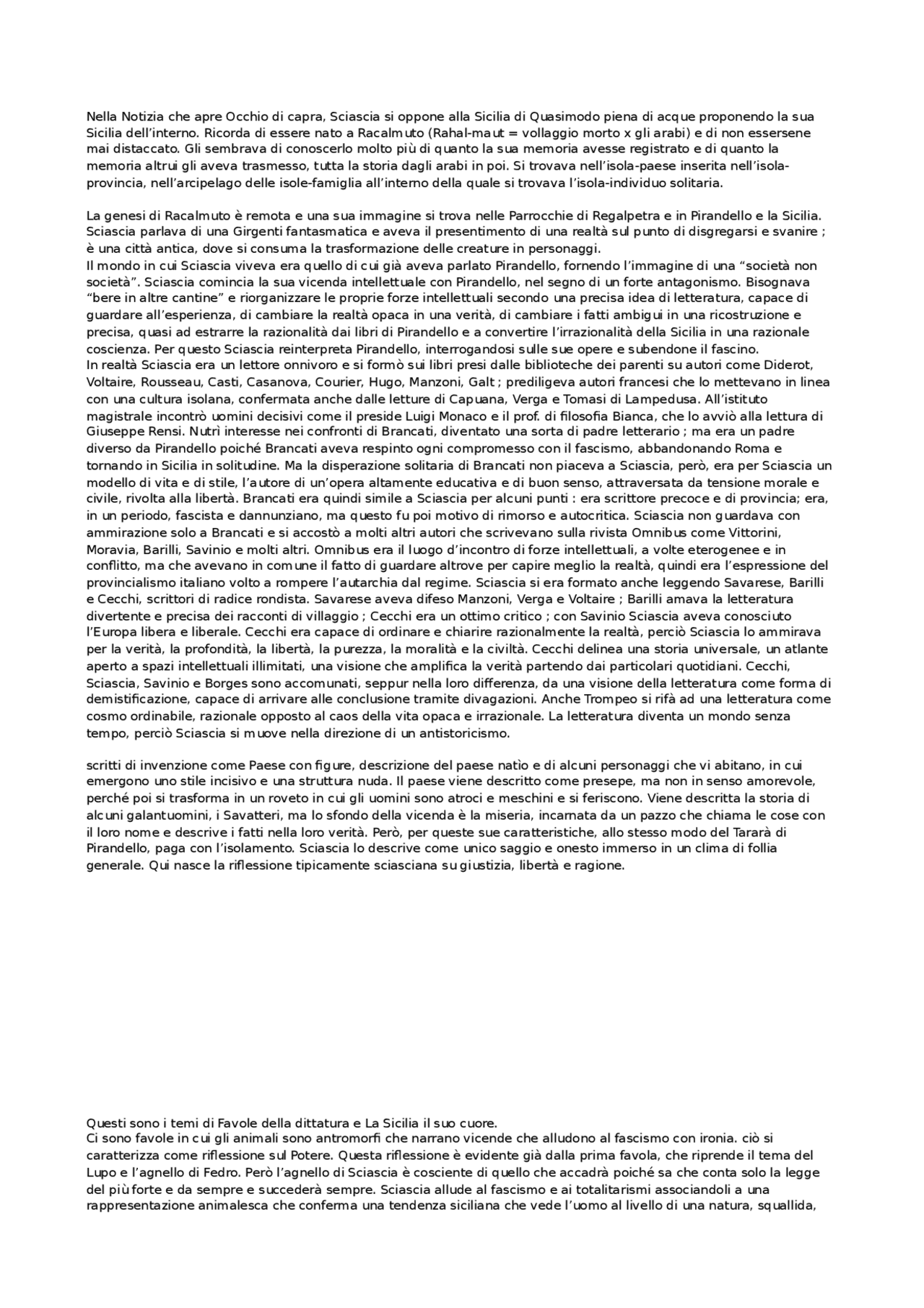 Storia Di Sciascia Docsity