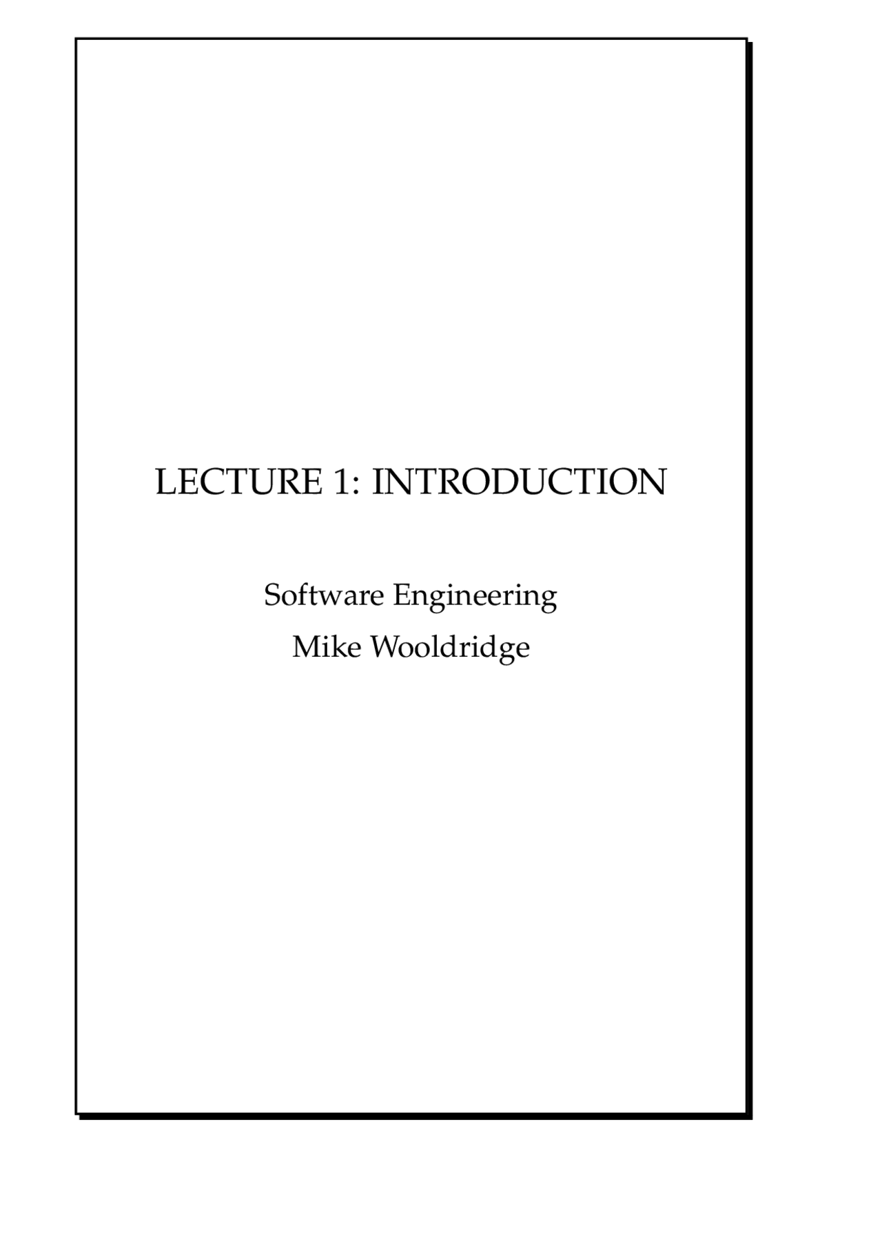 Complexity Software Engineering Lecture 01 Slides Computer Science Docsity