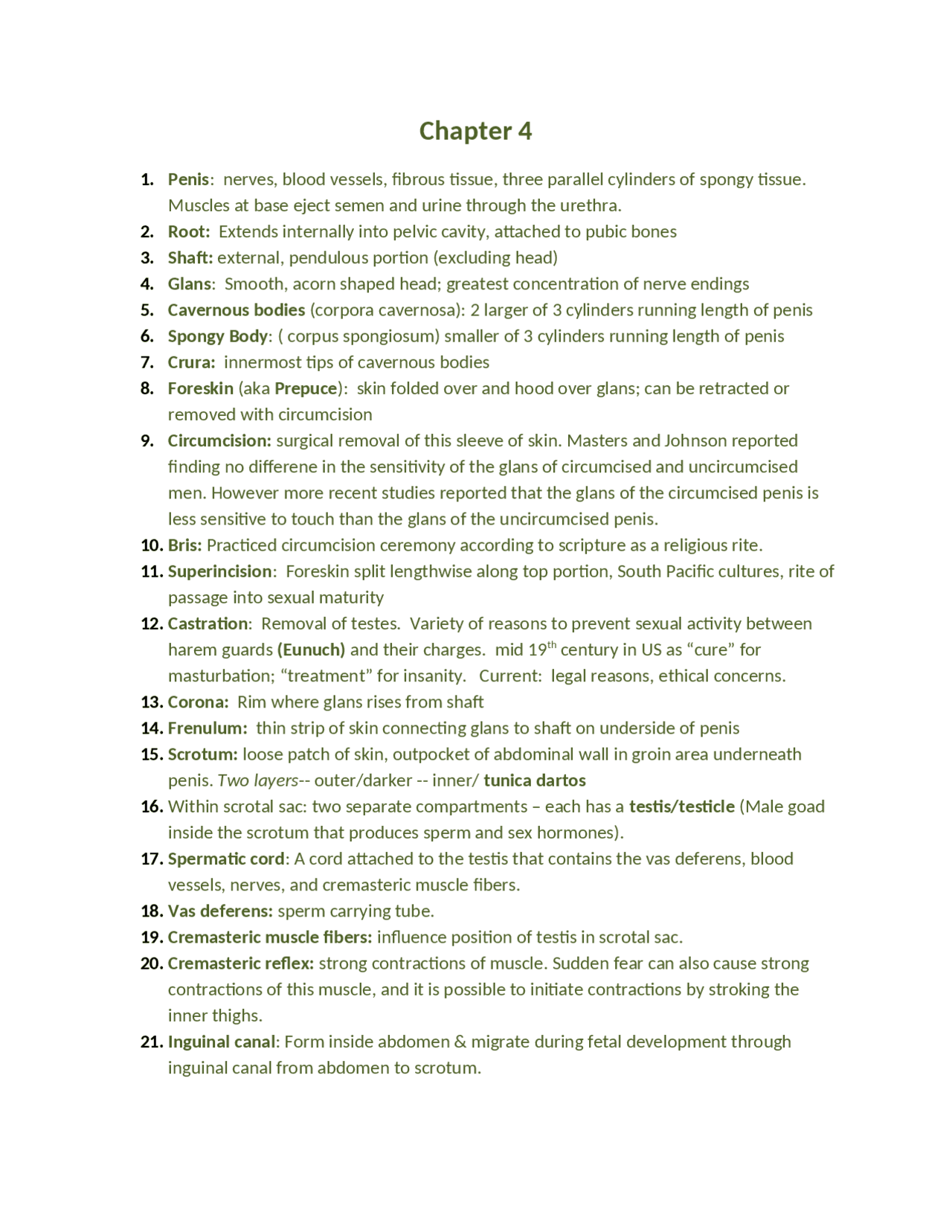 Chapter 4 Human Sexuality Lecture Notes Psy 1463 Docsity