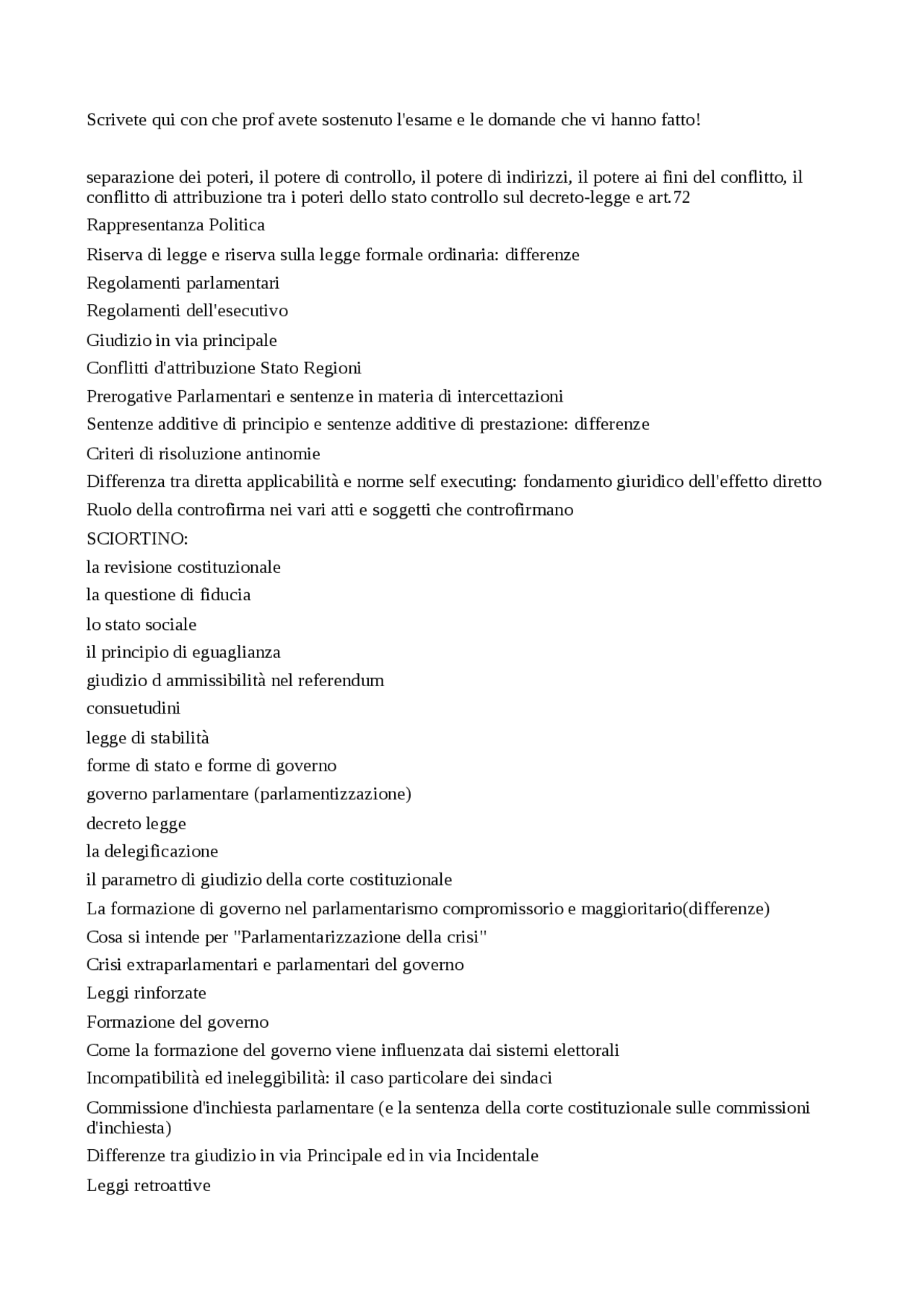Domande Docsity