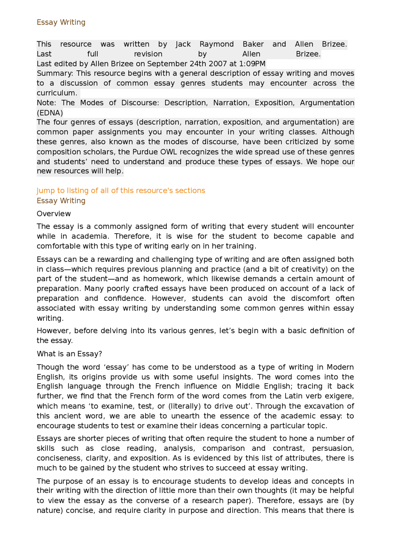 Types of essay: expository, descriptive, narrative and argumentative ...