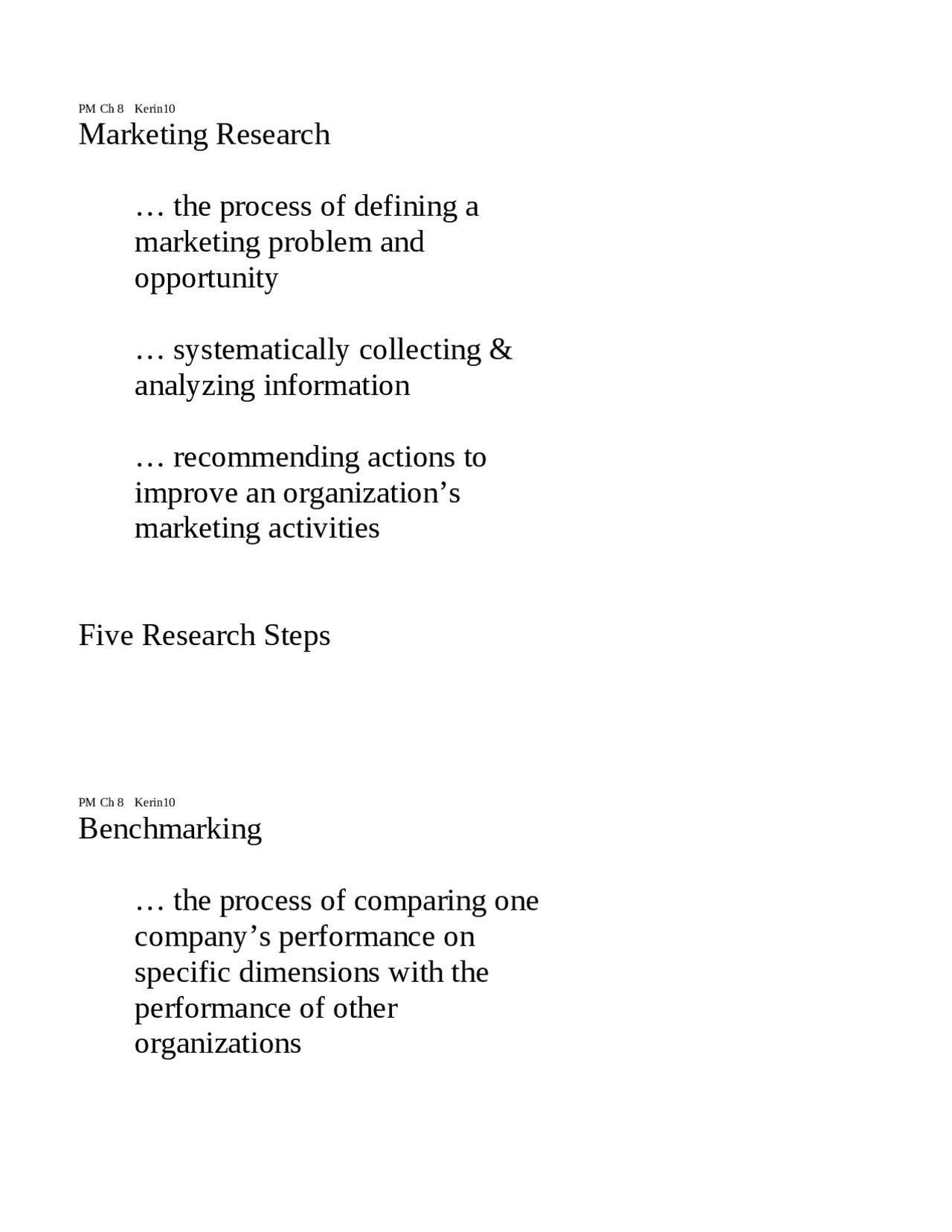 Marketing Research Principles Of Marketing Notes Mktg 3131 Docsity