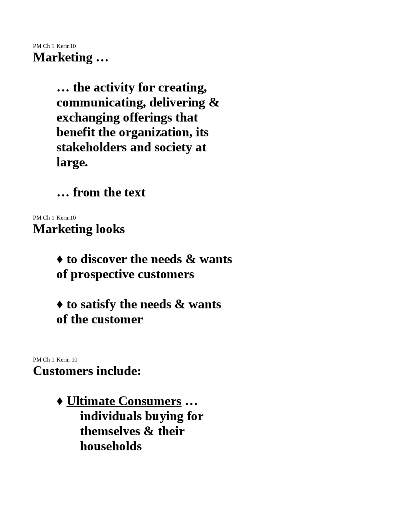 Notes On Marketing Principles Of Marketing Mktg 3131 Docsity