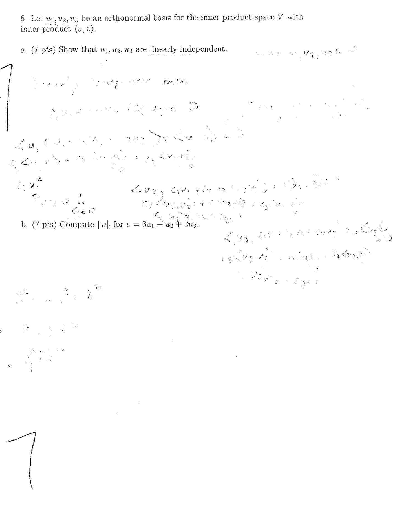 Linear Algebra Questions With Answers Mat 342 Docsity