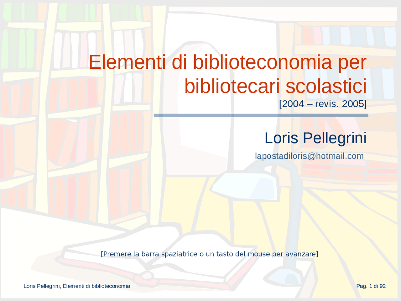 Elementi Di Biblioteconomia Docsity