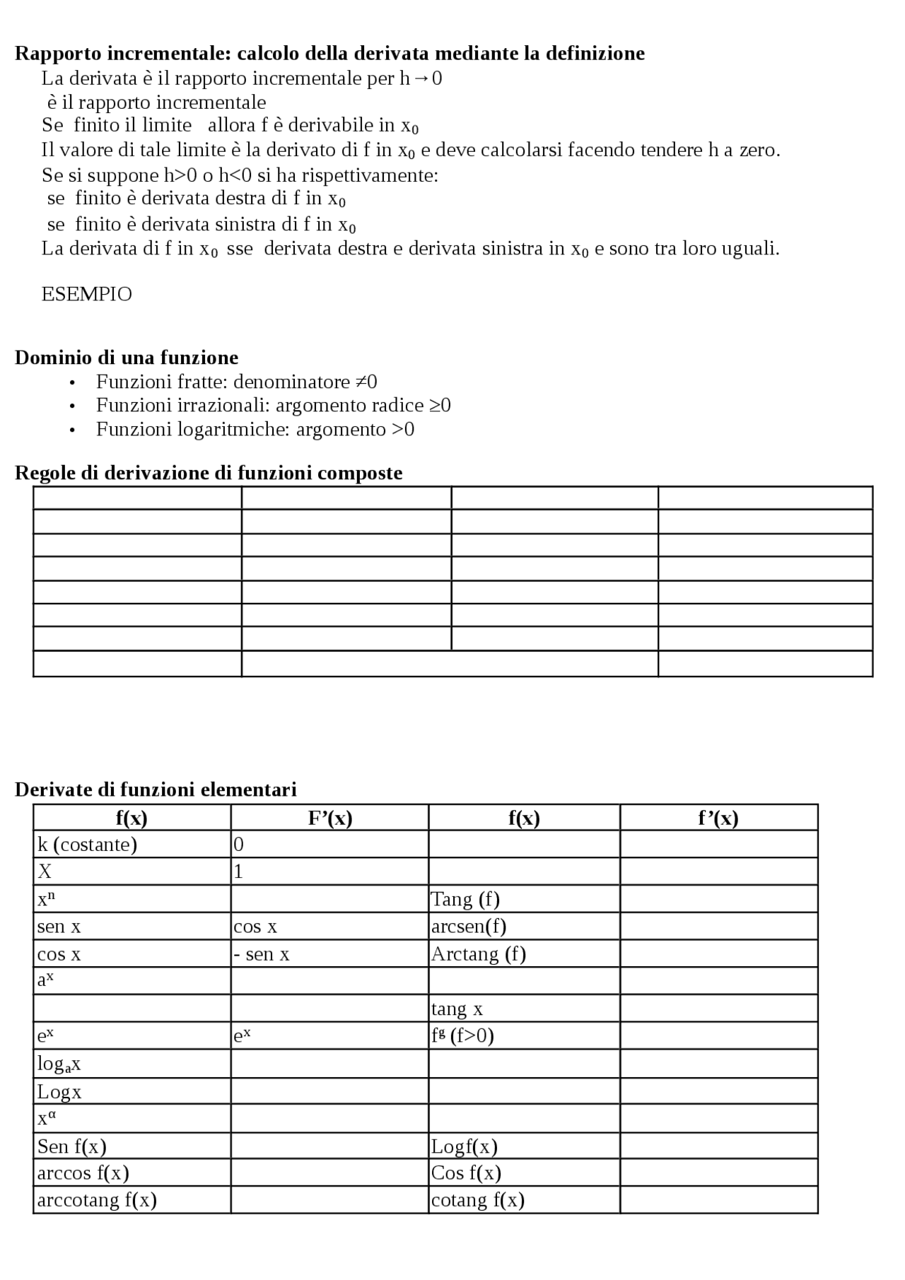 Matematica Base Docsity