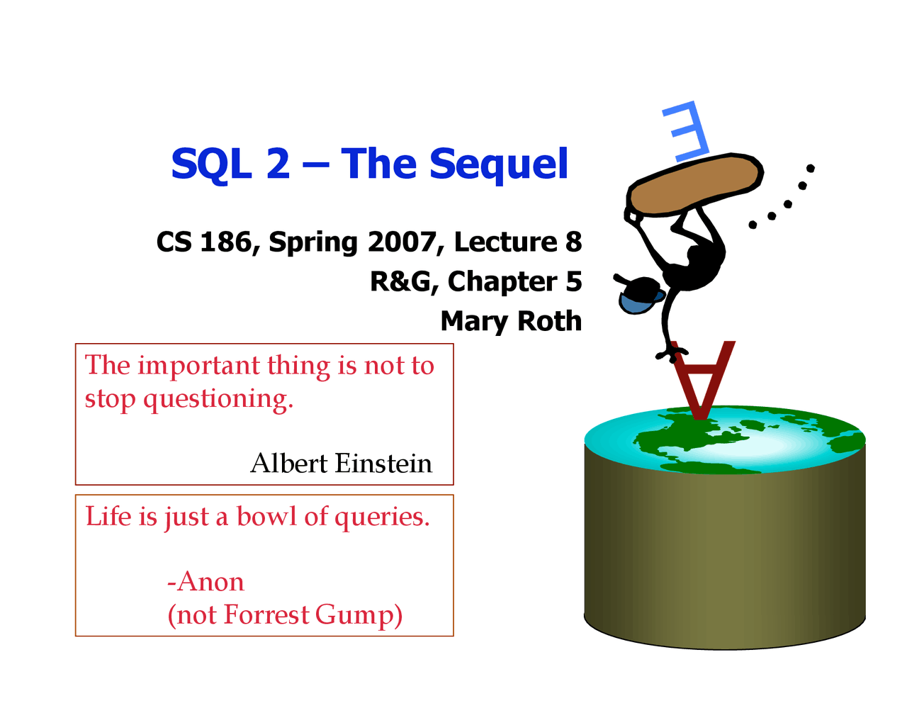Sql Introduction To Database Systems Lecture 17 Slides Computer Science