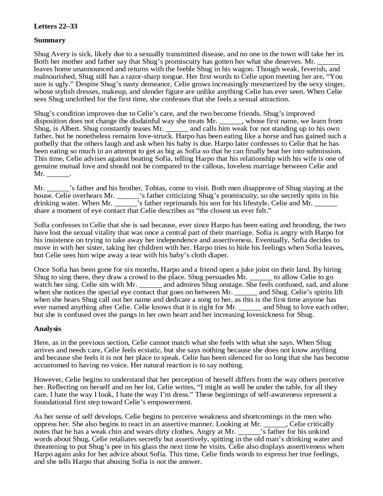 The Complex Relationship between Celie and Shug in 'The Color Purple' - Prof. Joan Wylie H ...