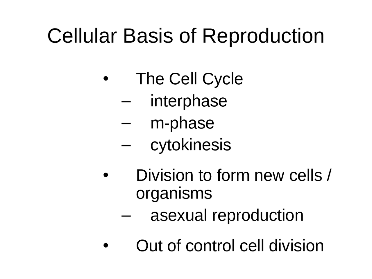 Cellular Basis of Reproduction - Exploring Life | BIOL 1030 - Docsity