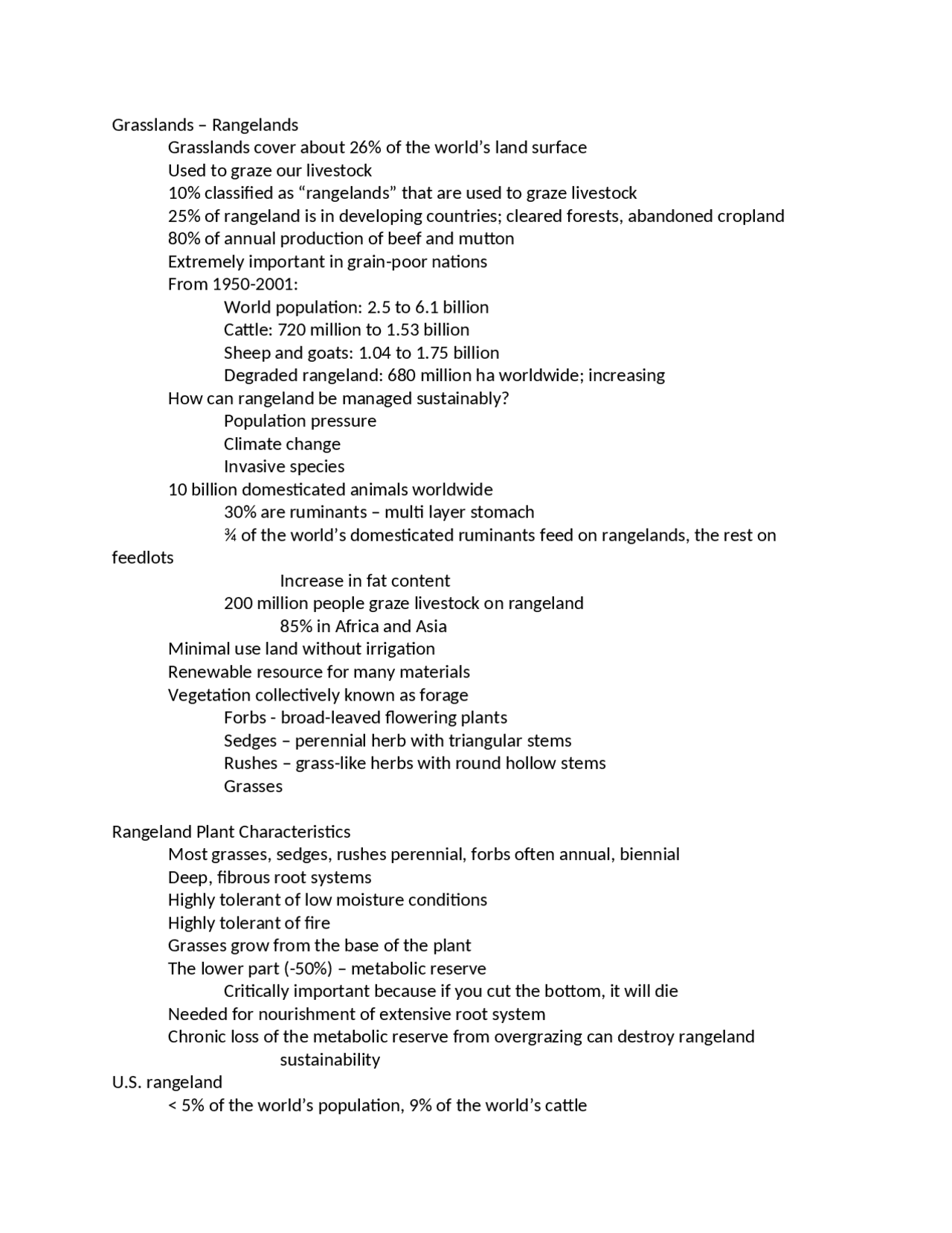 Exam 3 Study Guide - Natural Resources Conservation | RNR 1001 - Docsity
