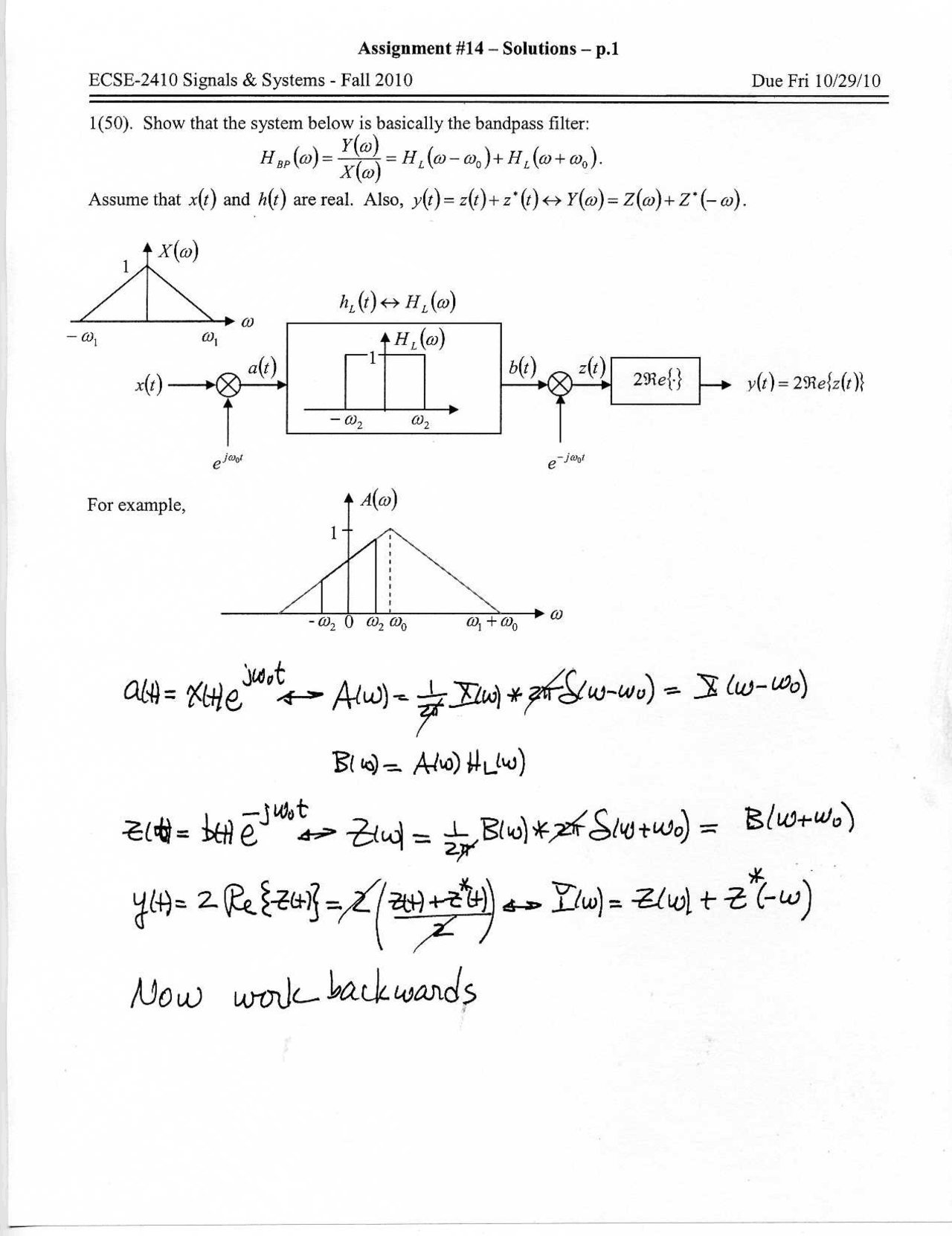 Set Theory and Logic - Homework 14 Problems with Solutions | ECSE 2410 - Docsity