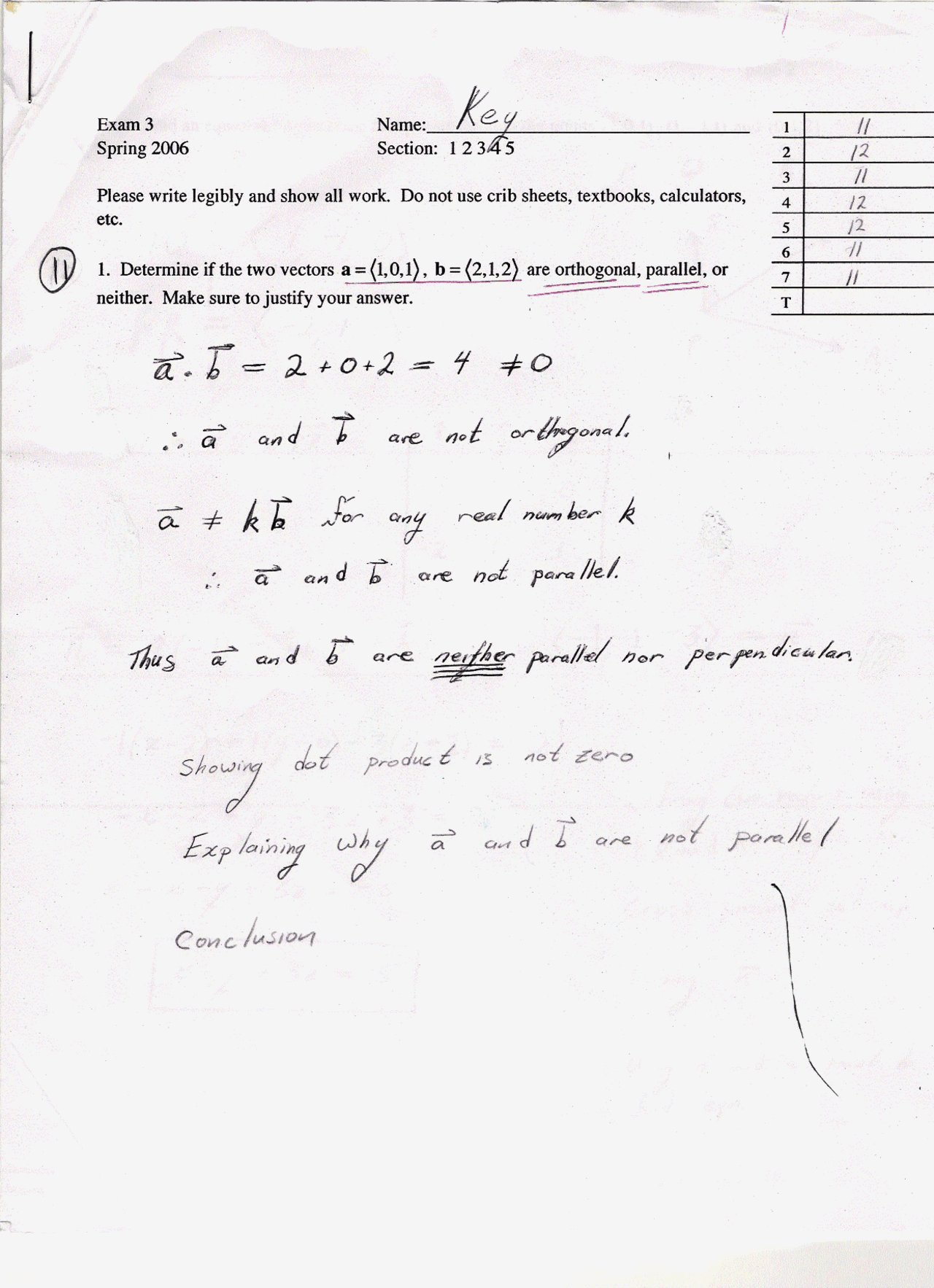Exam 3 With Answer Key Calculus Ii Math 1020 Docsity