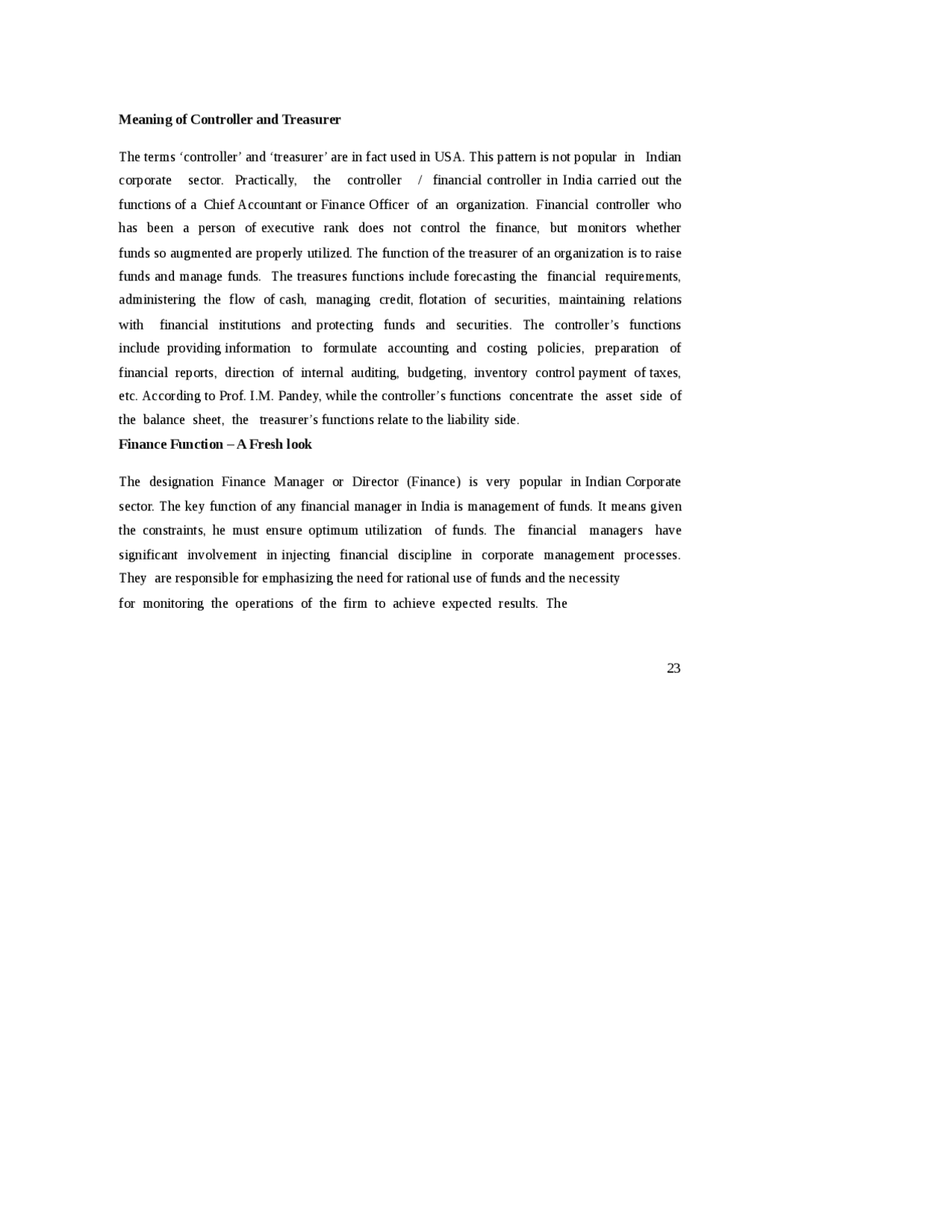 Financial Management Finance Function 2 Notes Finance Docsity