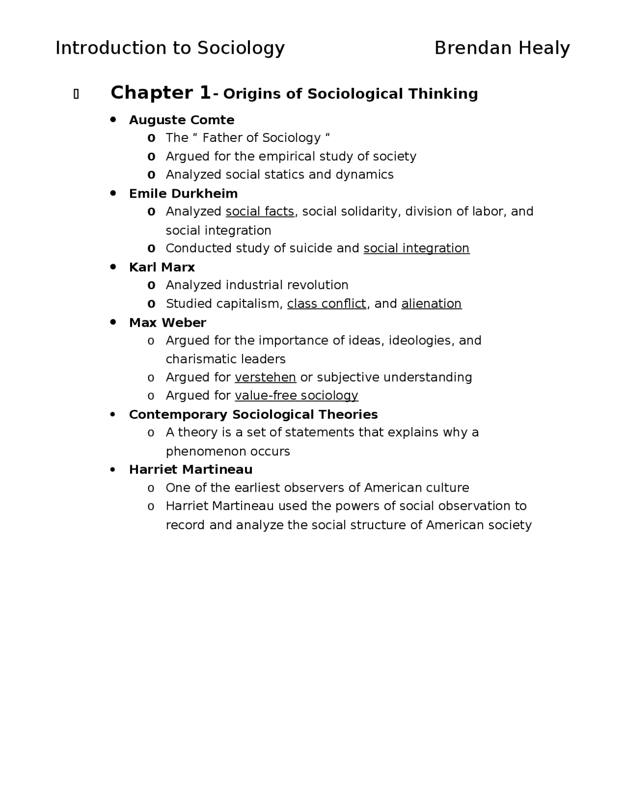 Origins Of Sociological Thinking Introduction To Sociology Soca 101