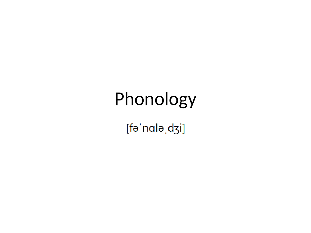 Powerpoint Slides On Phonology Ling 2100 Docsity