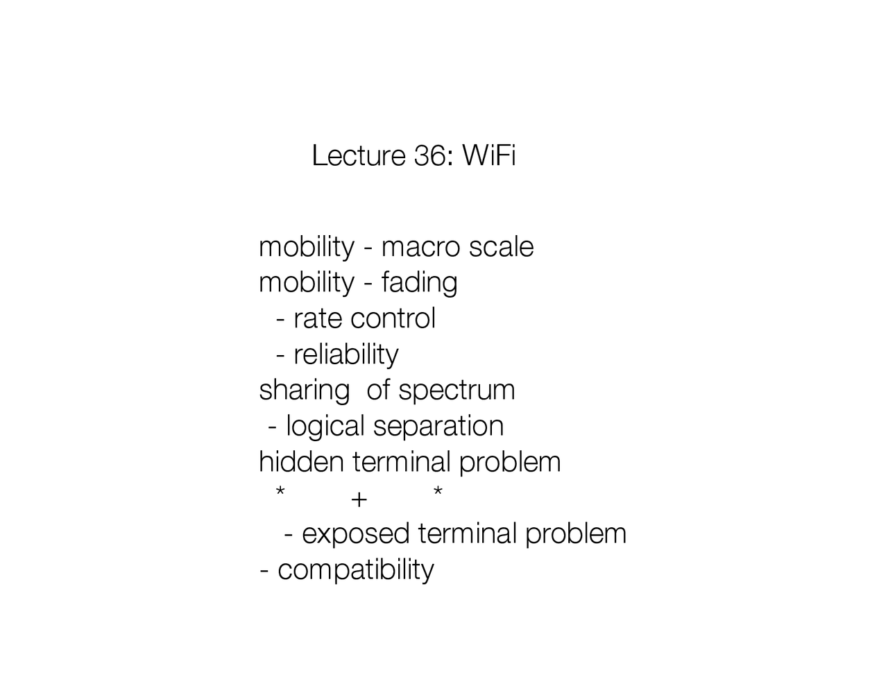WiFi-Introduction to Networking-Lecture 36 Slides-Computer Science ...