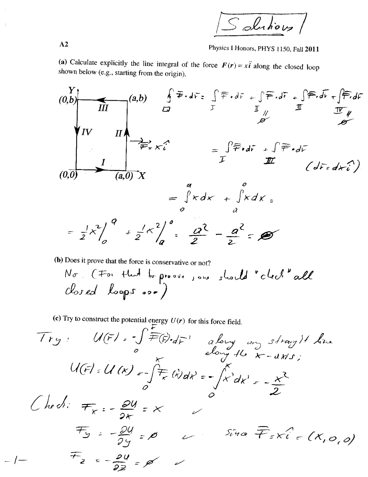 3 Solved Problems on Physics l Honors - Quiz 1 | PHYS 1150 | Quizzes Physics | Docsity