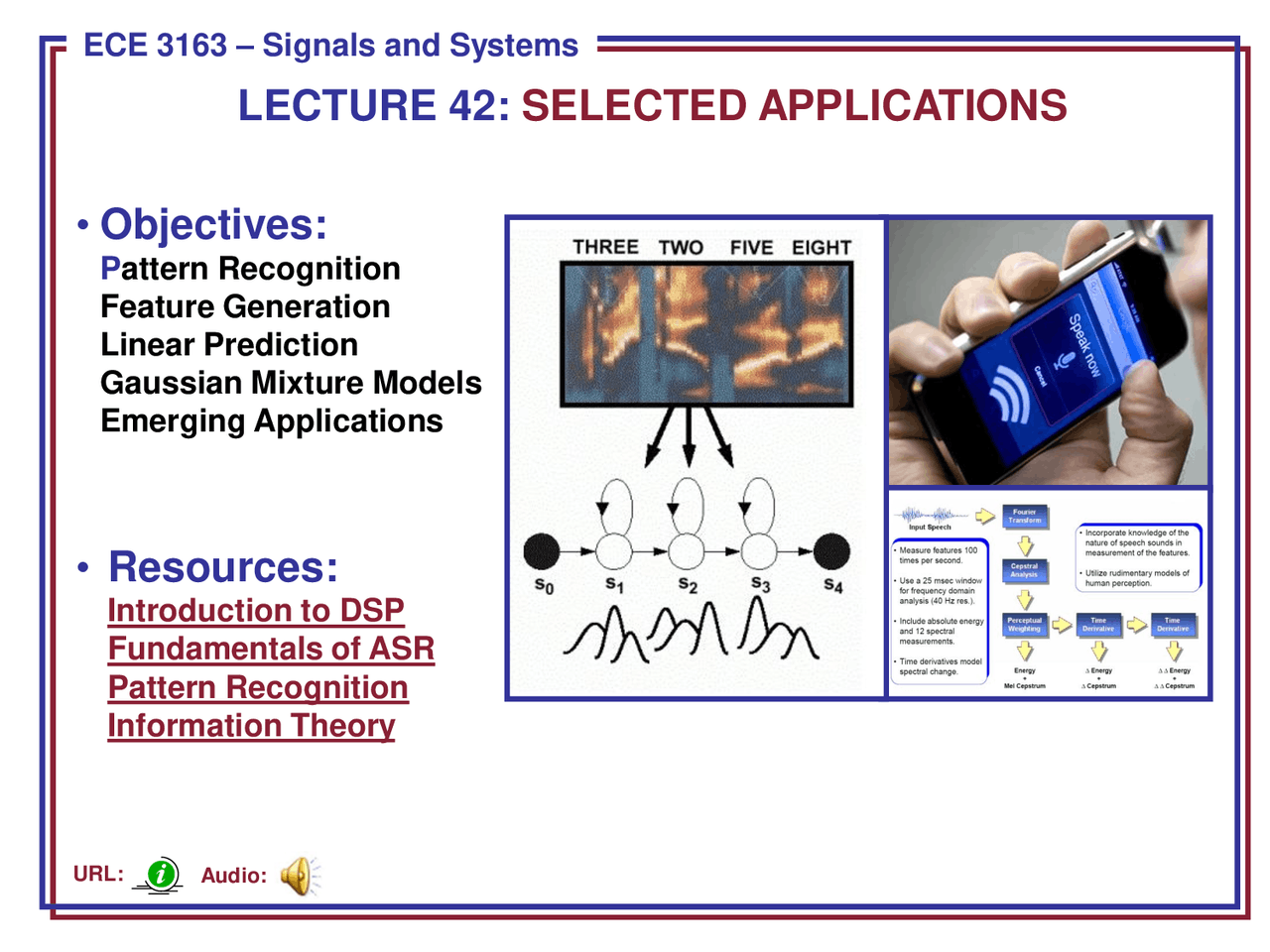 Applications Signals And Systems Lecture 42 Slides Electrical And