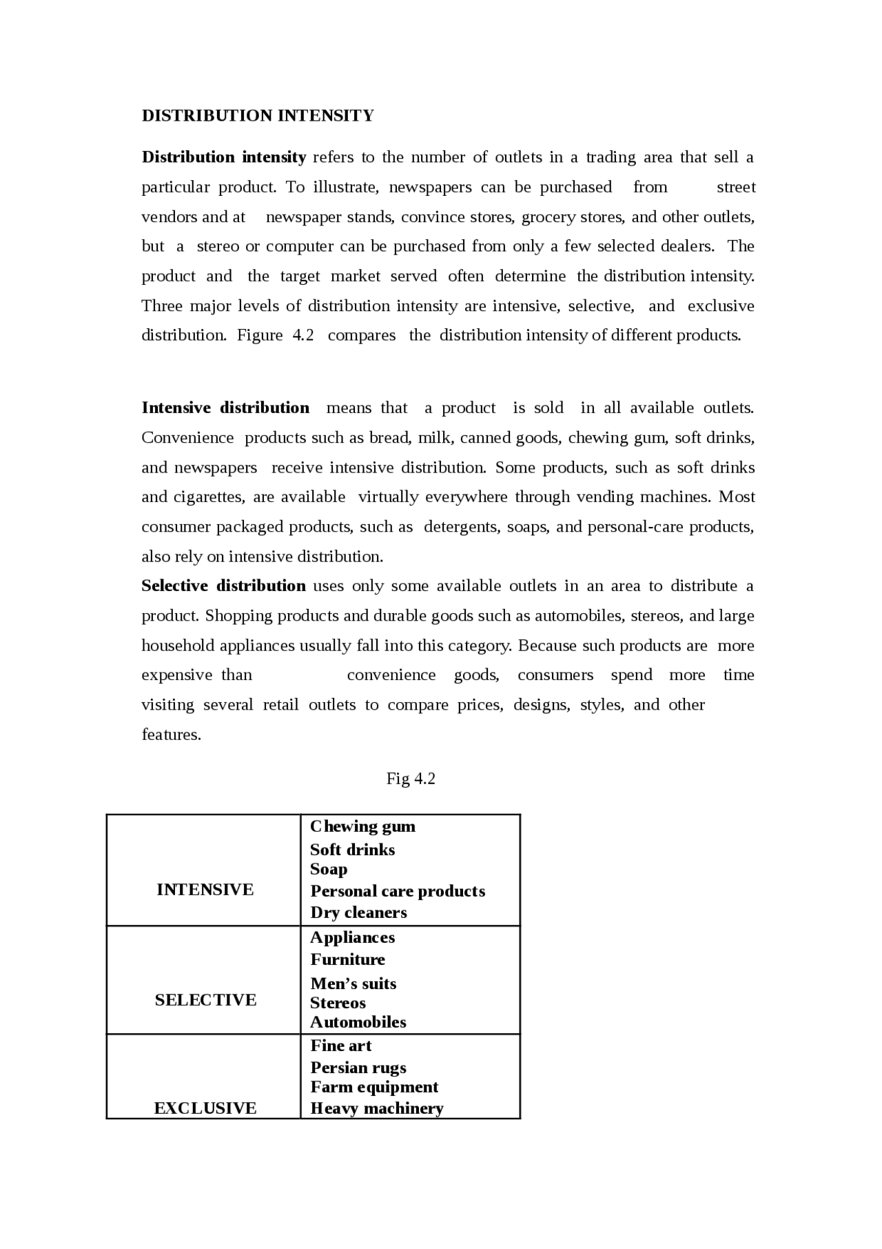 Logistics Management - Distribution Intensity - Notes - Business ...