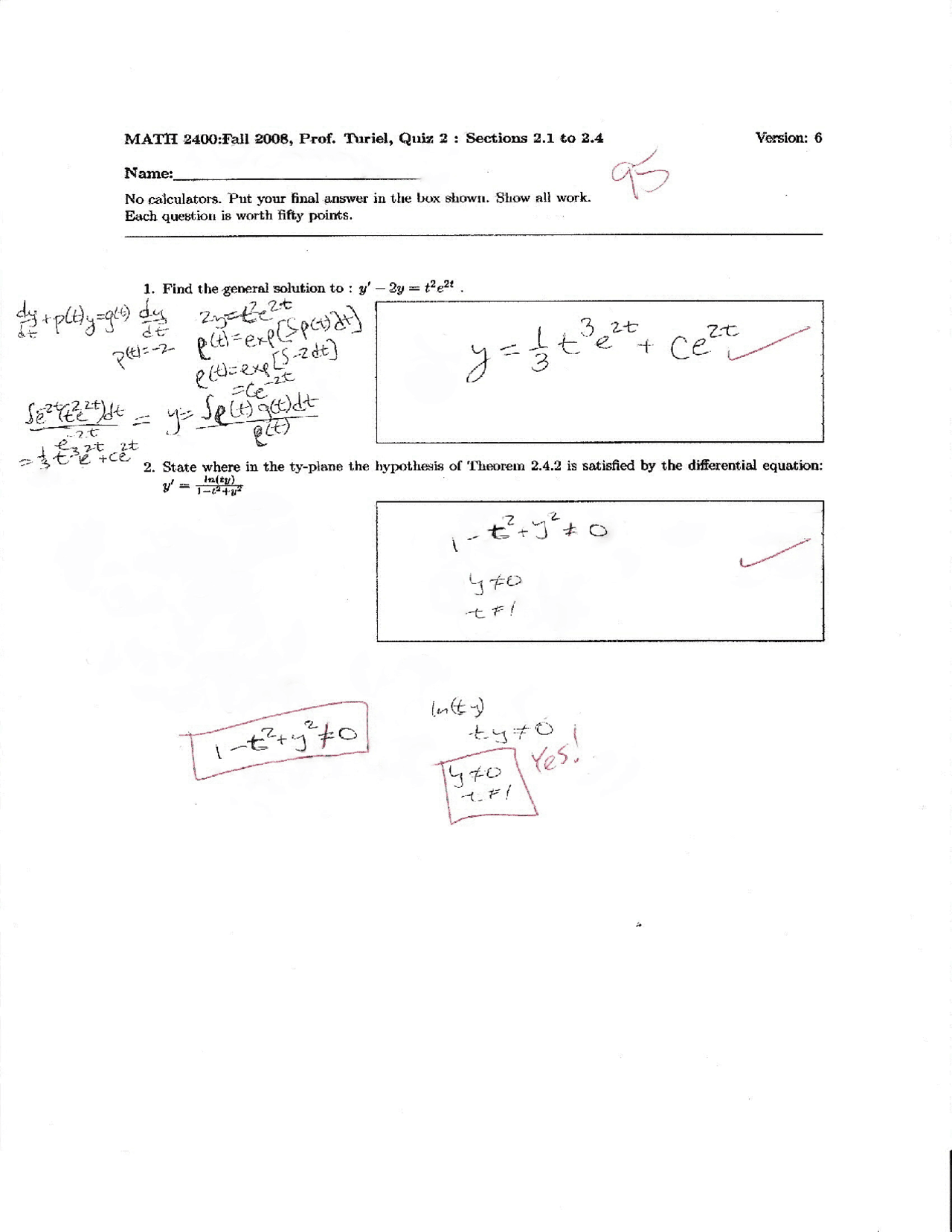2 Solved Problems on Plane of Hypothesis of Theorem - Quiz 2 | MATH ...