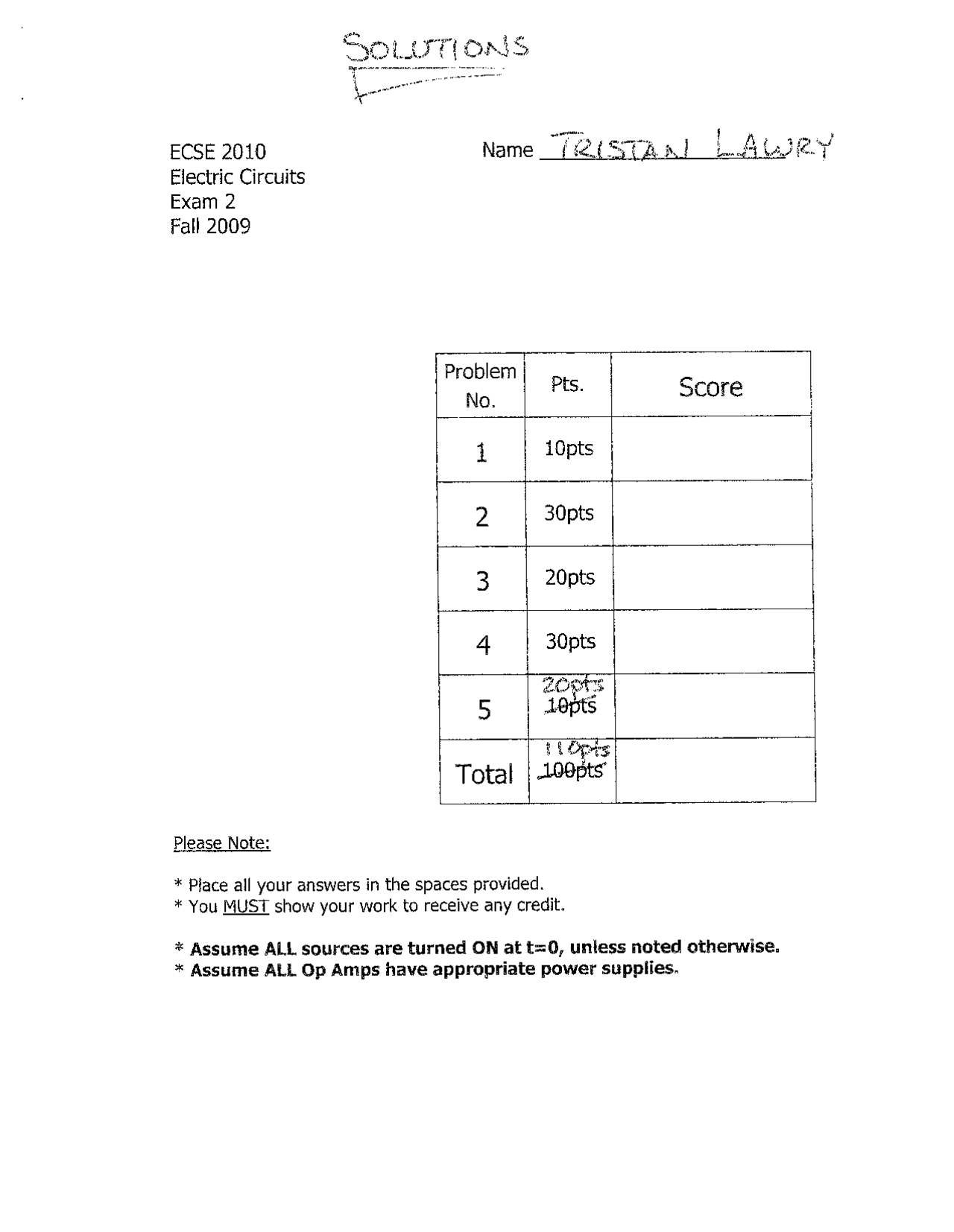 5 Solved Problems On Across The Design Resistor Showing Circuit Ecse