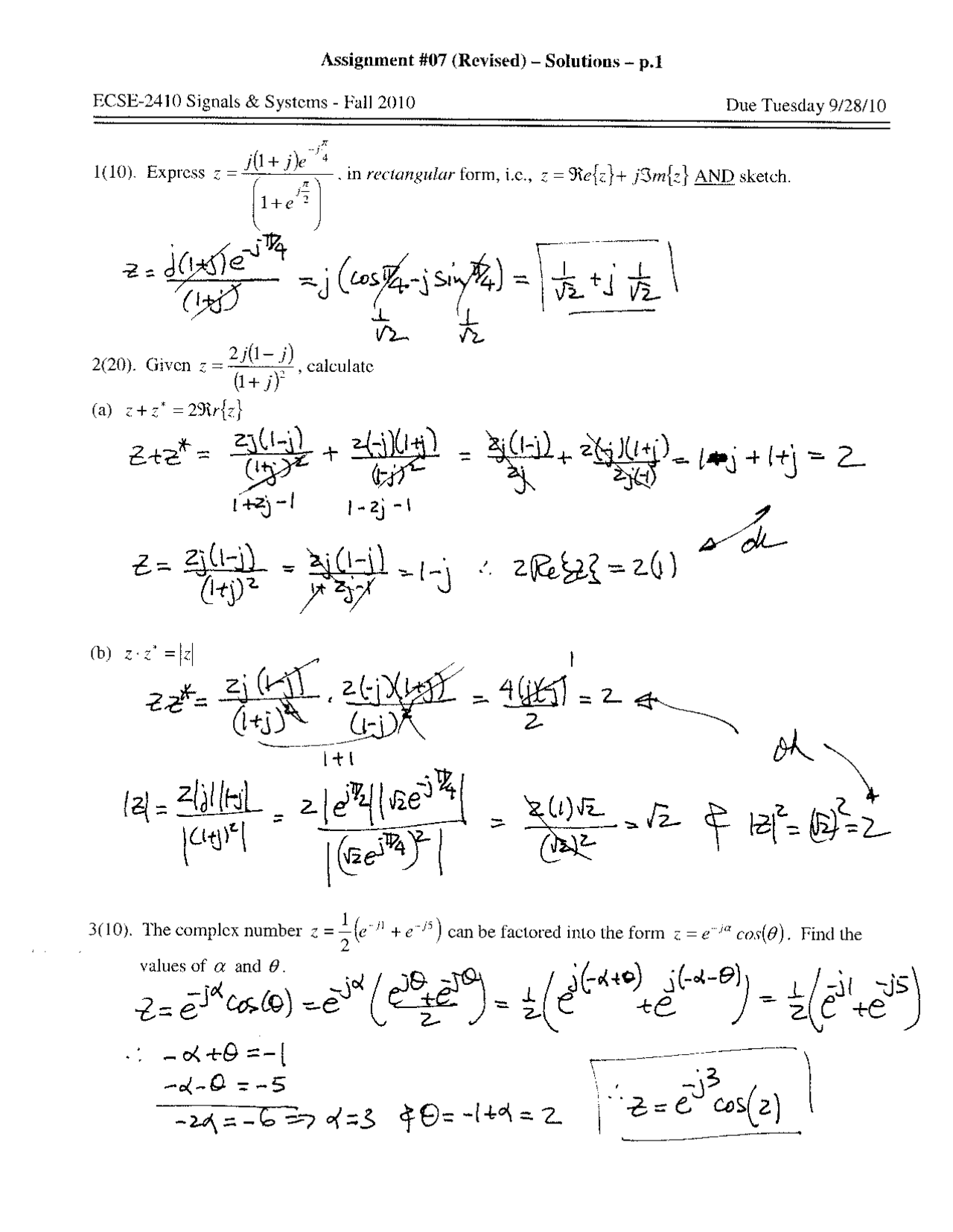 Homework 7 Problems - Set Theory and Logic | ECSE 2410 - Docsity