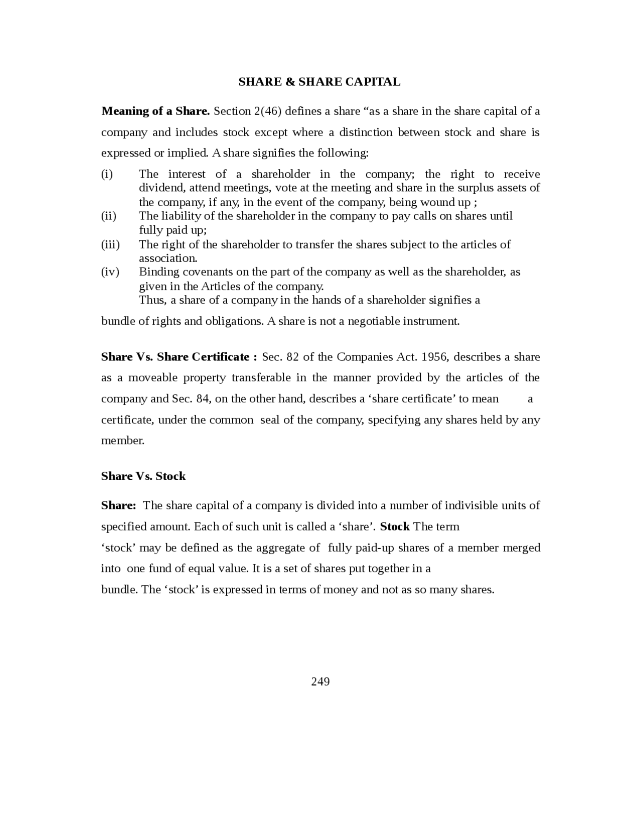 Business Environment Shares Notes Business Management Docsity