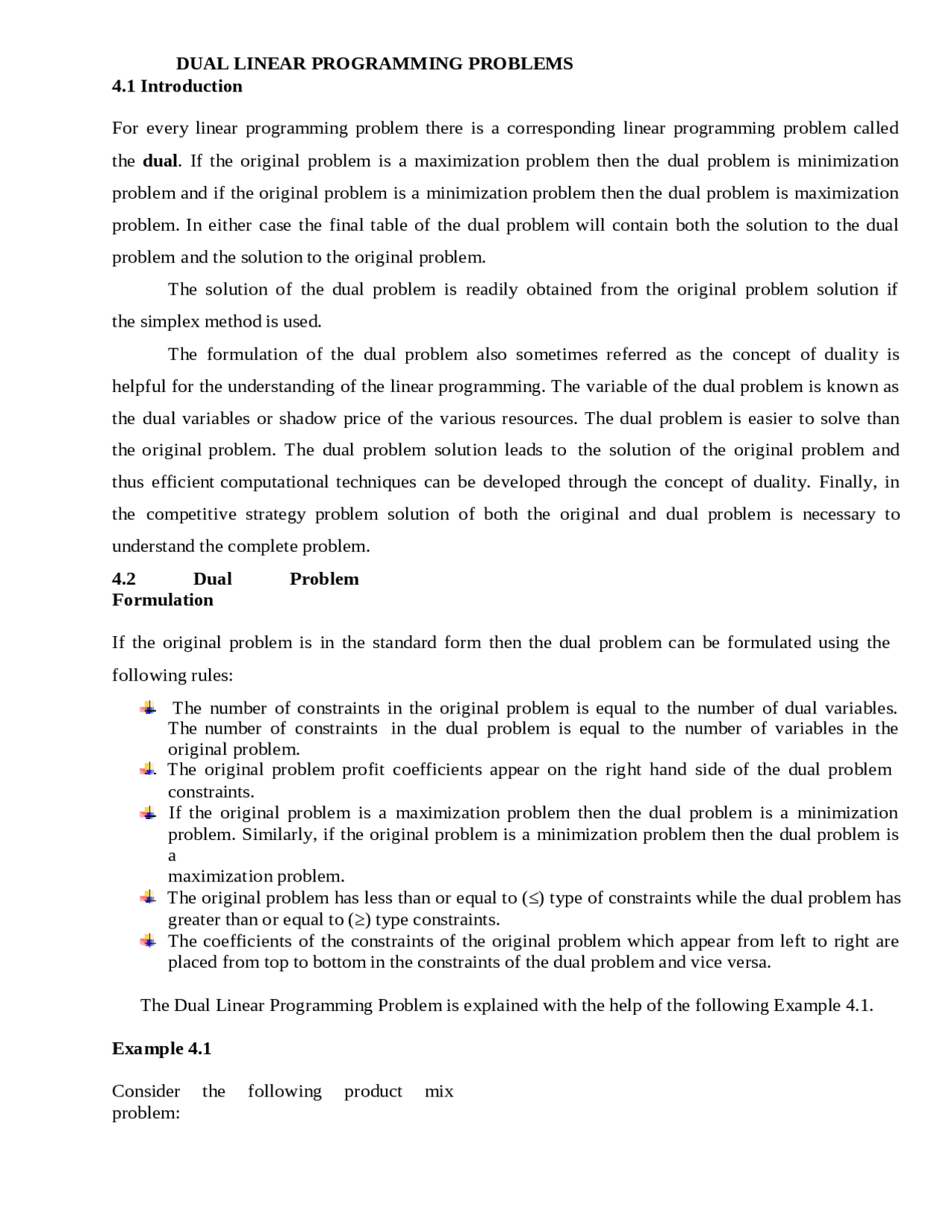 Operations Research - DUAL LINEAR PROGRAMMING PROBLEMS - Excercise ...