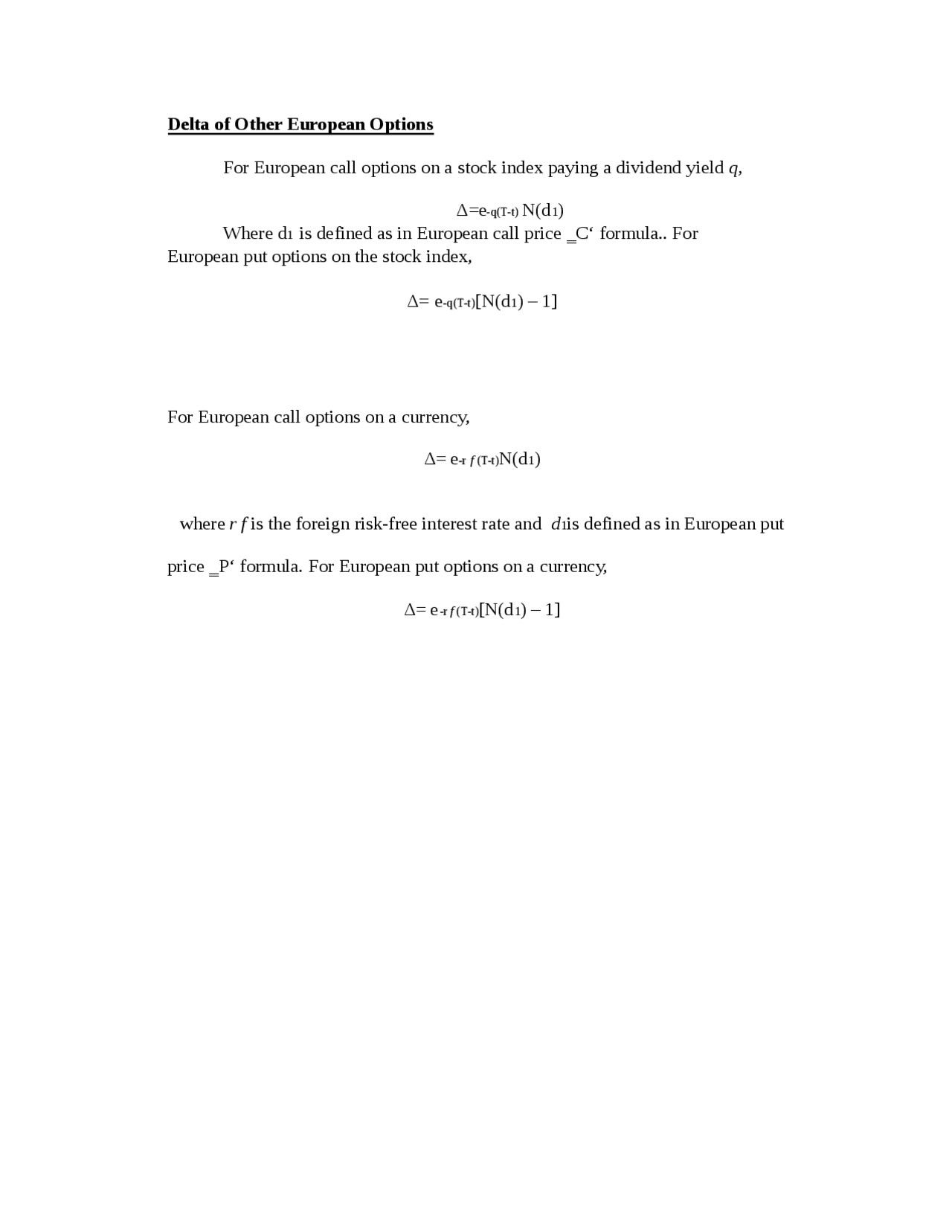 Delta and Theta in European Options: Understanding Delta Hedging and ...