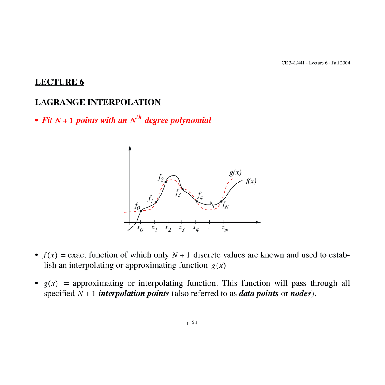 Lagrange Interpolation-Numerical Methods in Engineering-Lecture 6 ...
