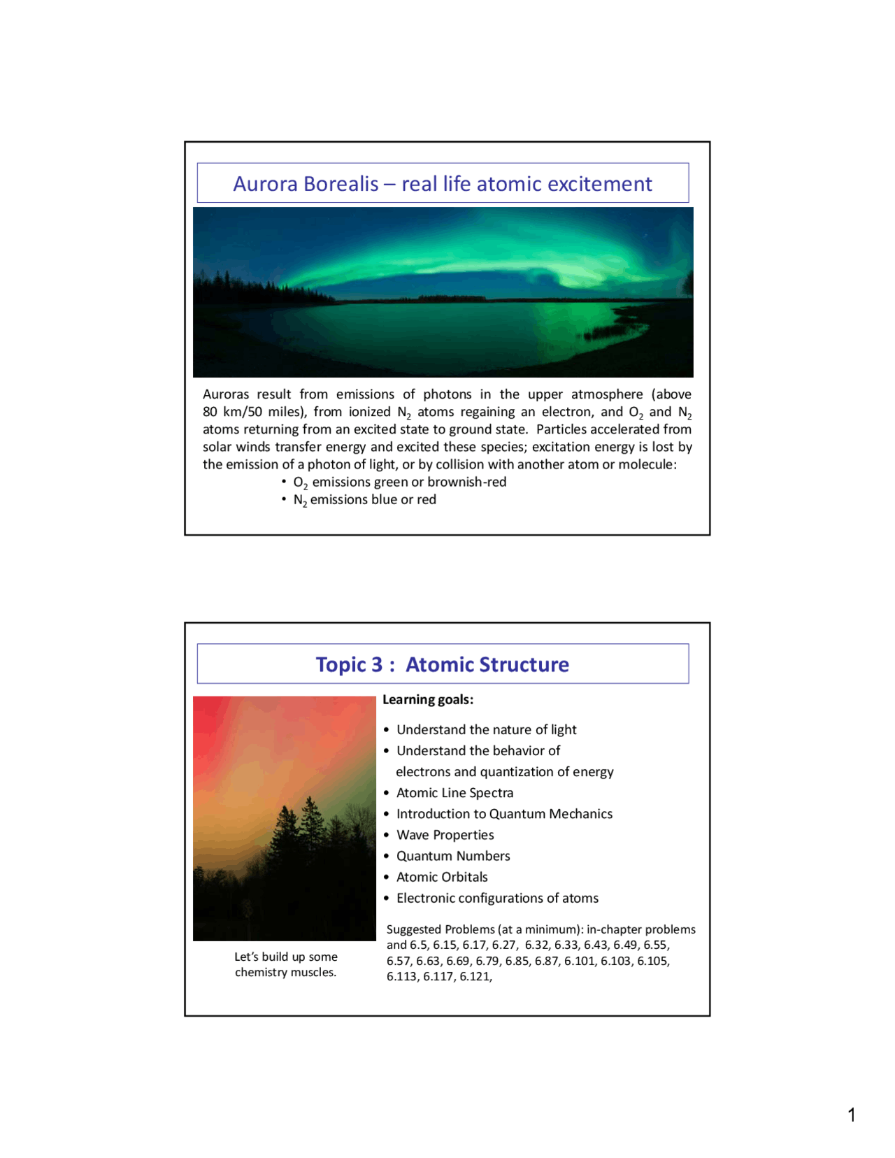 Atomic Structure Lecture Slides Chem Docsity