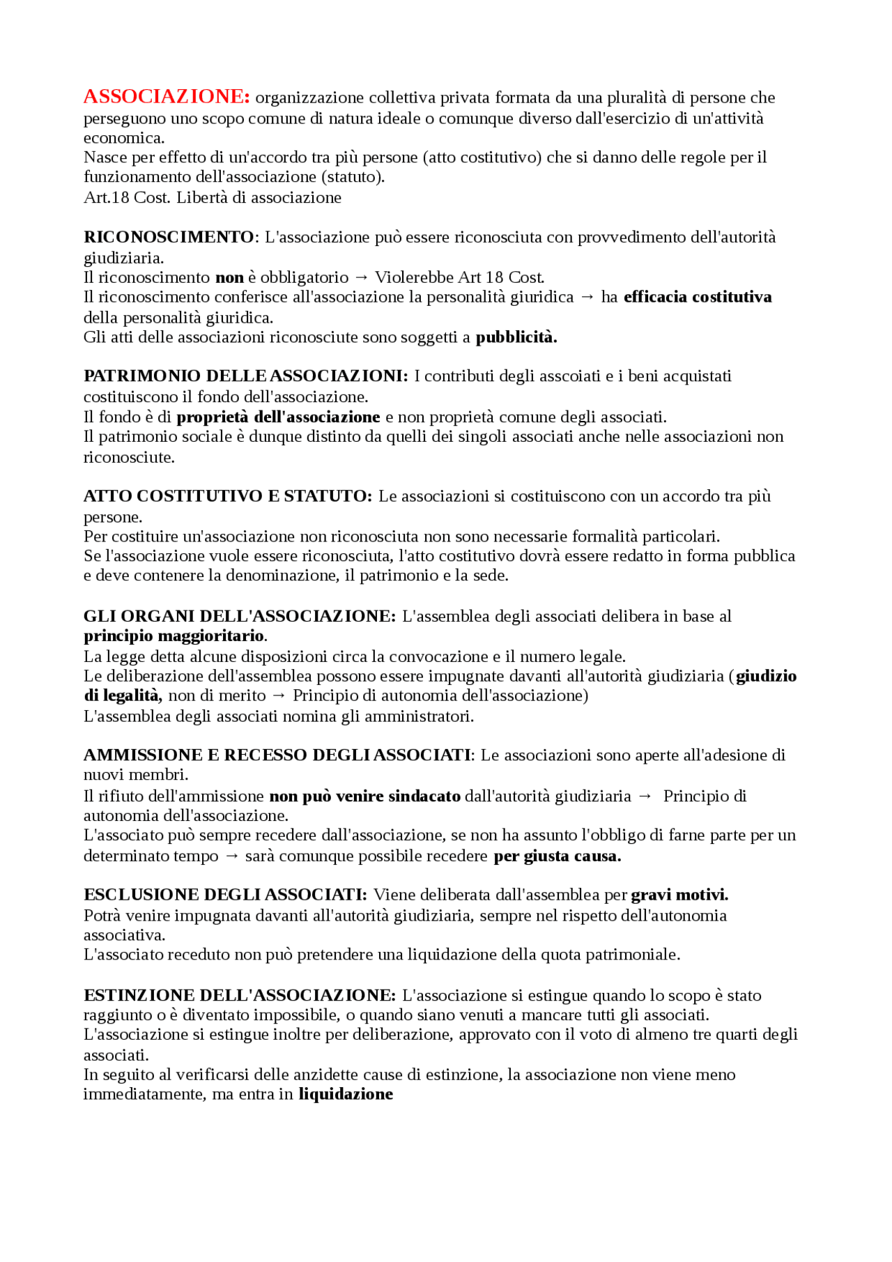 Associazioni Trimarchi Docsity
