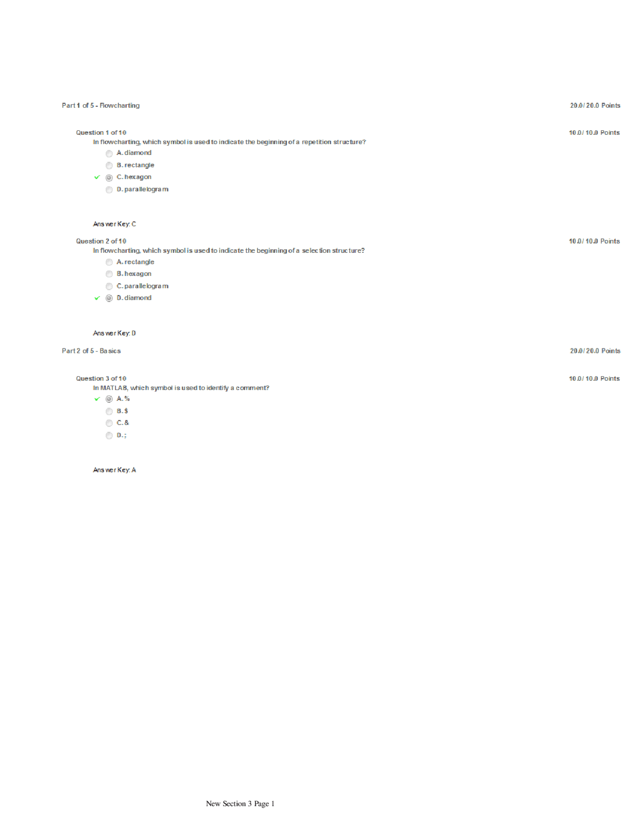 Quiz 1 Answer Key Exploration Engineering Design Enge 1114 Docsity