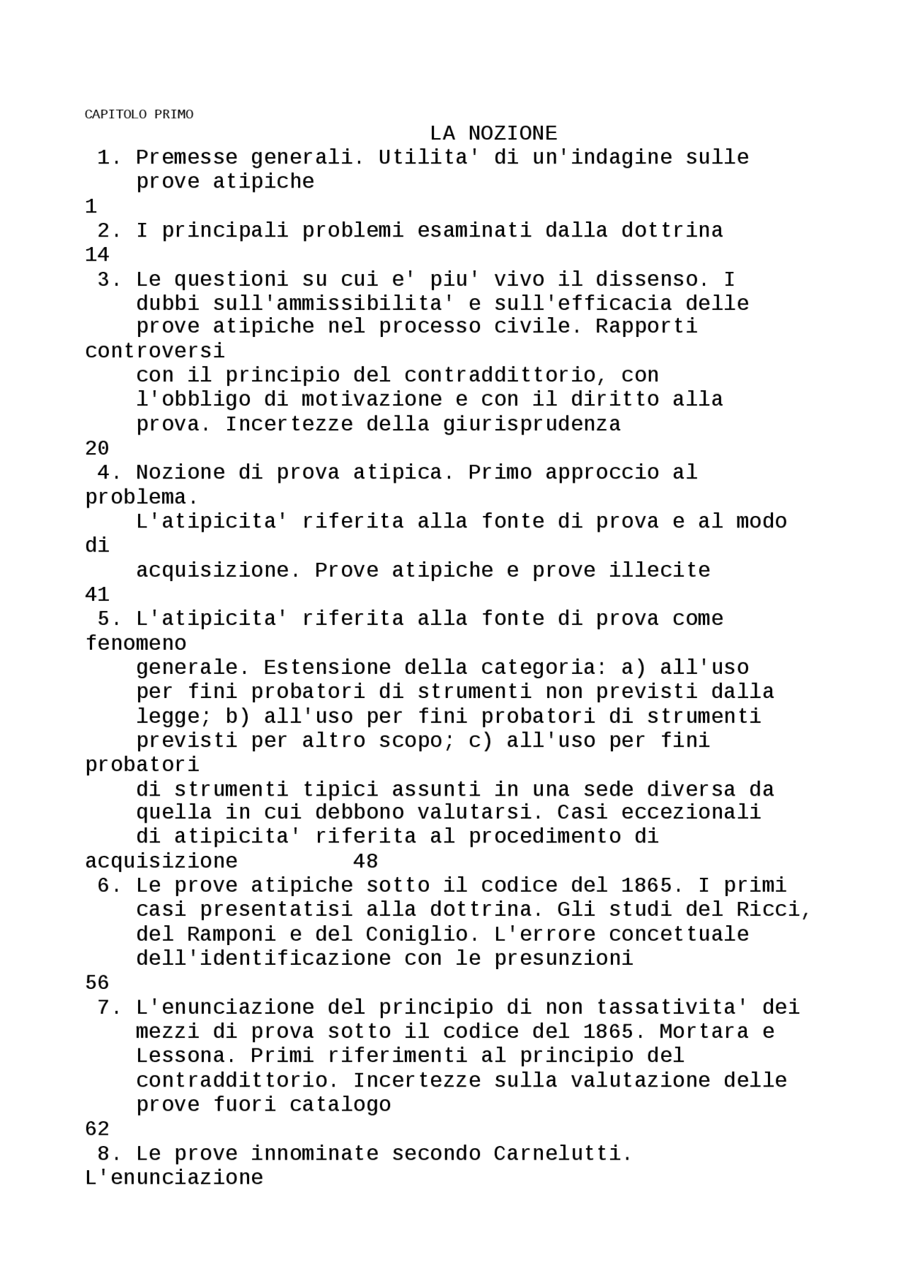 Appunti Di Diritto Processuale Prove Atipiche Docsity